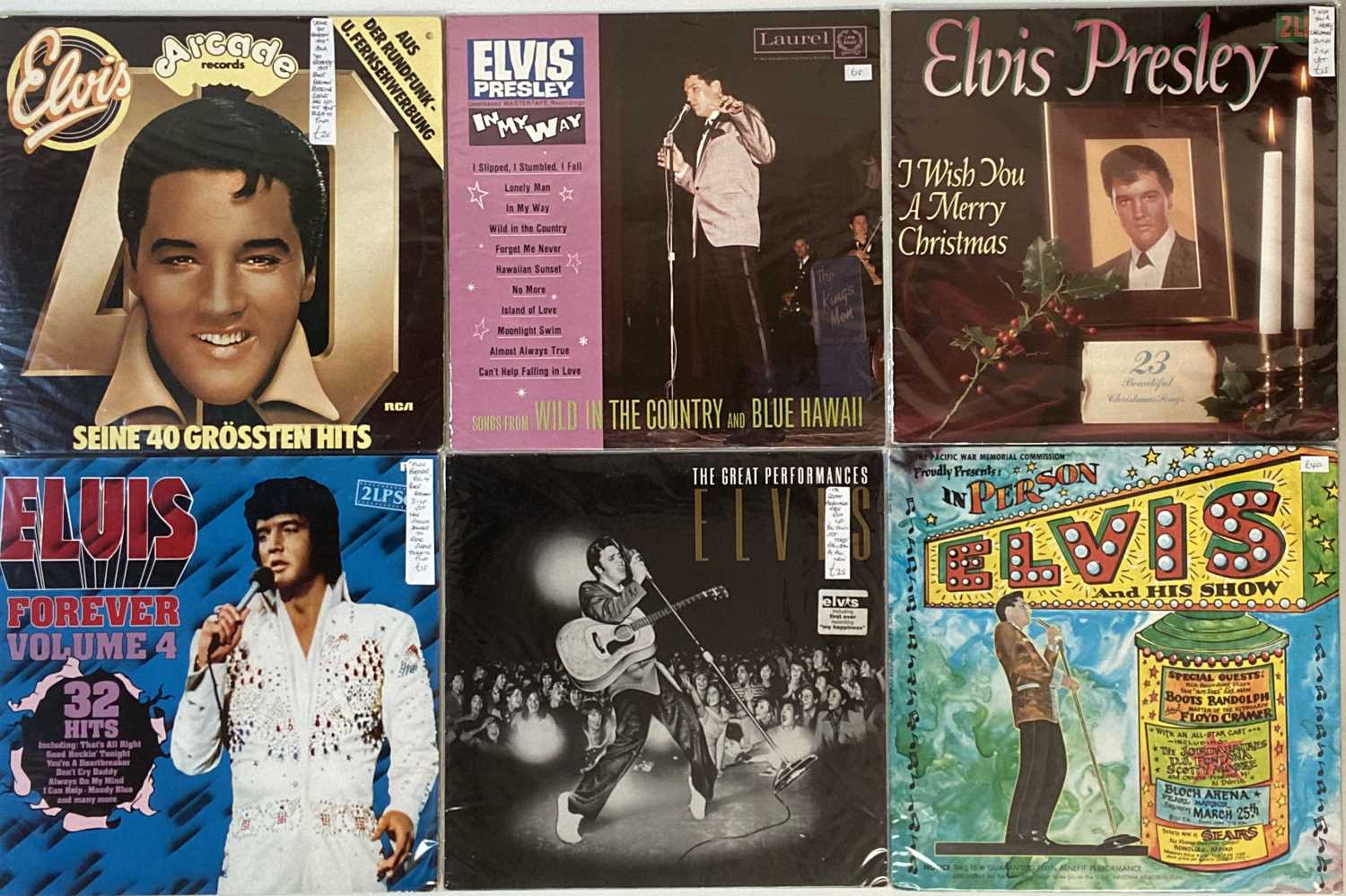 Lot 1011 - ELVIS PRESLEY - LP COLLECTION (PLUS 7" BOX