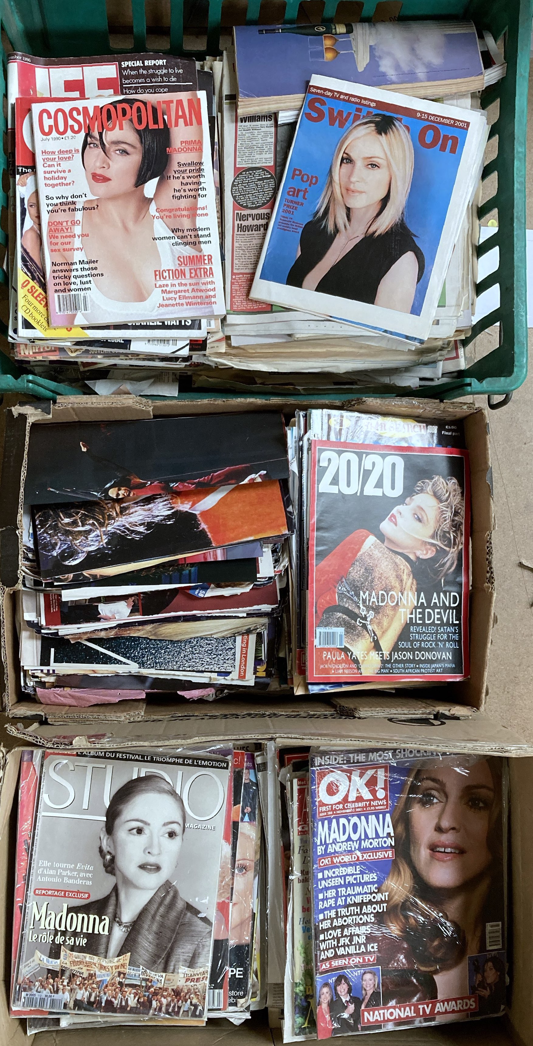 Lot 61 - MADONNA MAGAZINES.