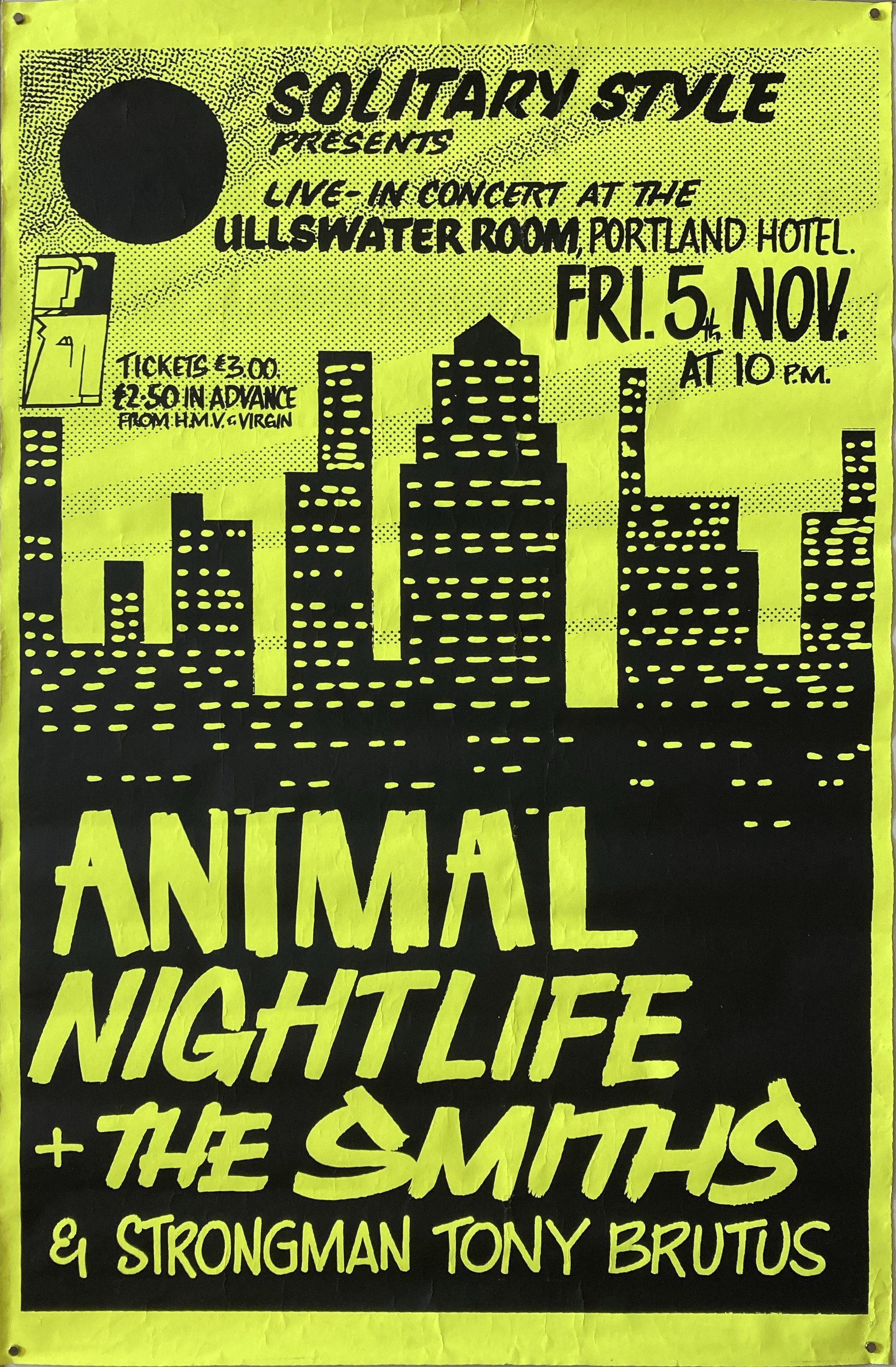 Lot 529 - THE SMITHS RARE MANCHESTER CONCERT POSTER