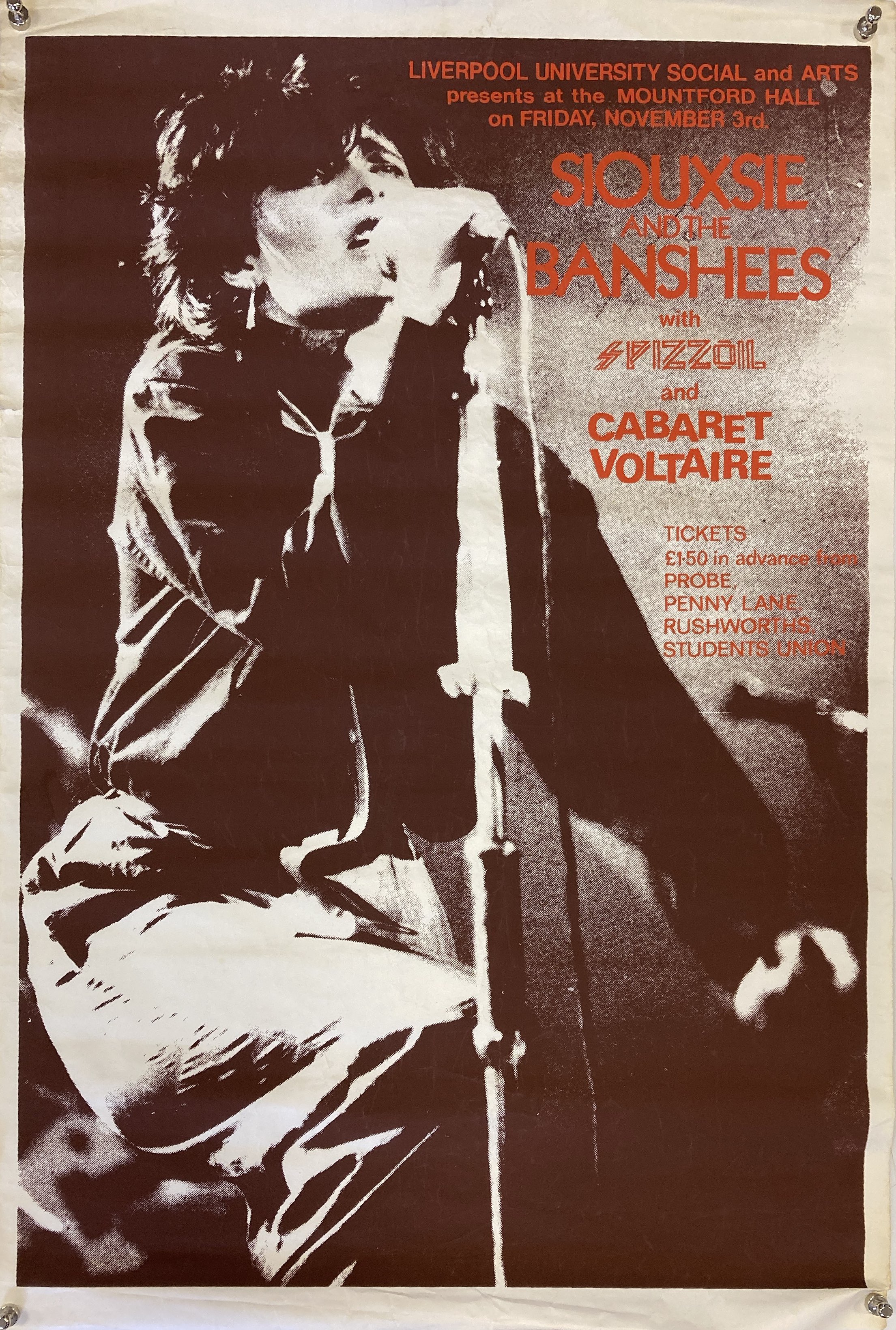 Lot 240 - SIOUXSIE AND THE BANSHEES LIVERPOOL 1978