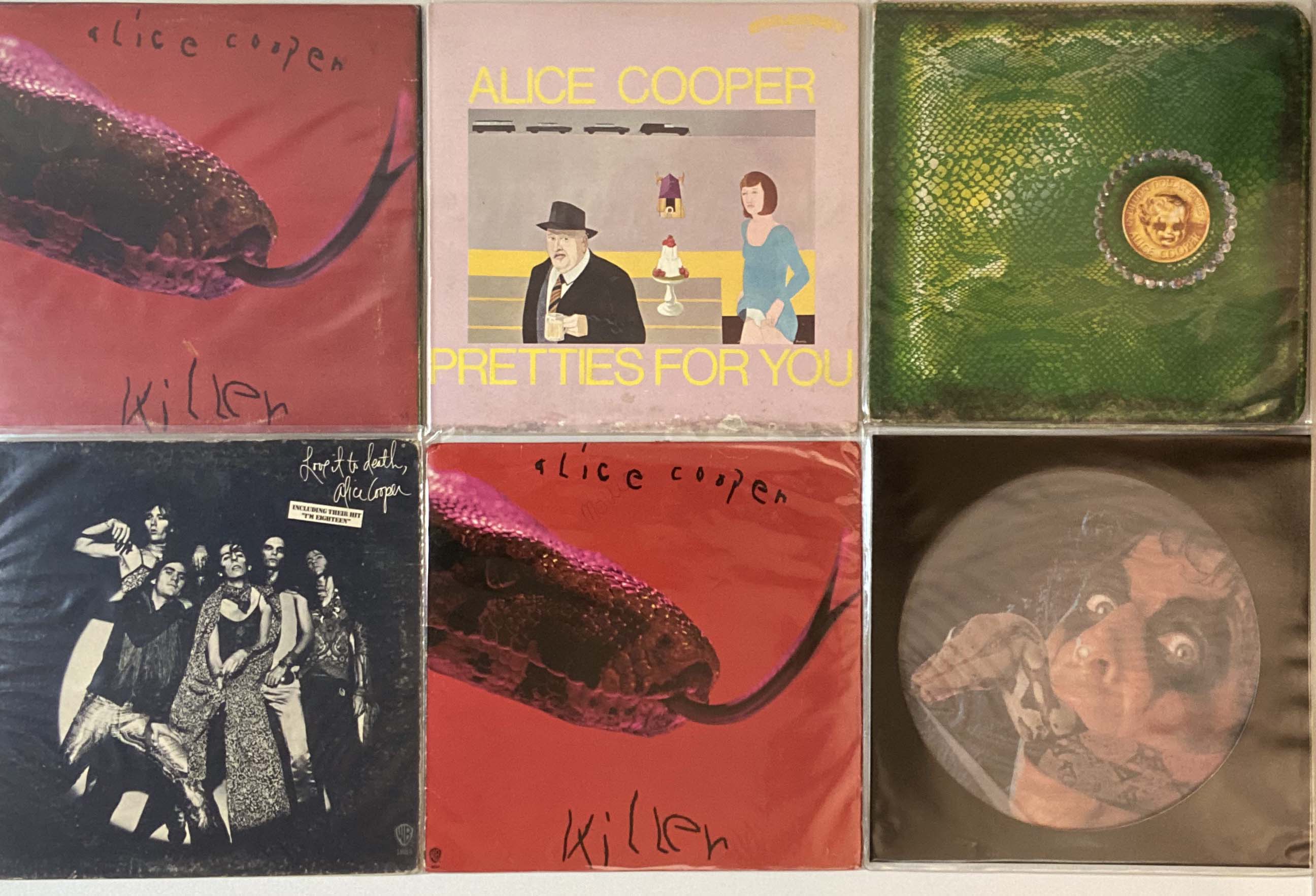 Lot 1008 - ALICE COOPER - LPs