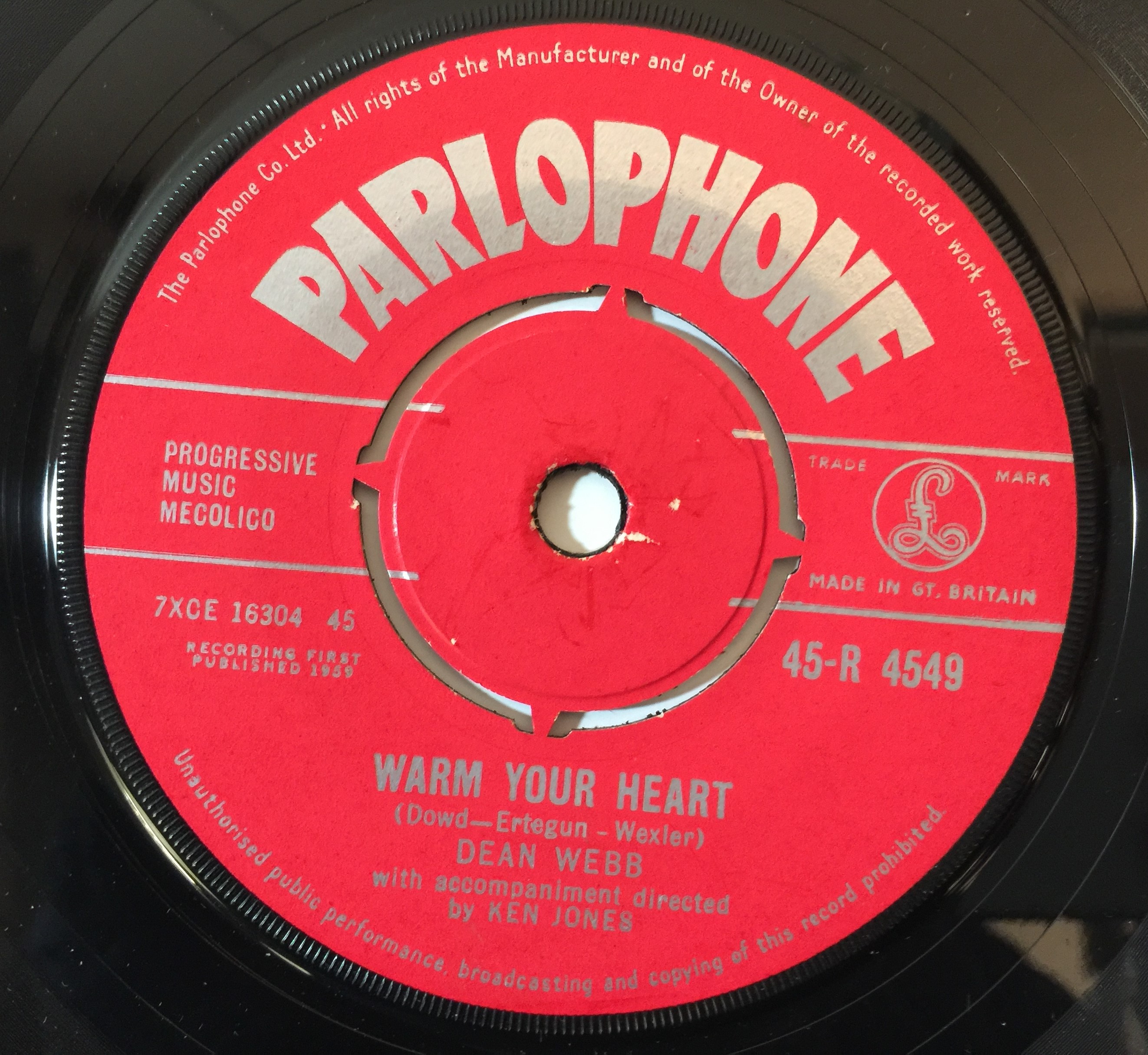 Lot 825 - DEAN WEBB - WARM YOUR HEART/ HEY MISS FANNIE