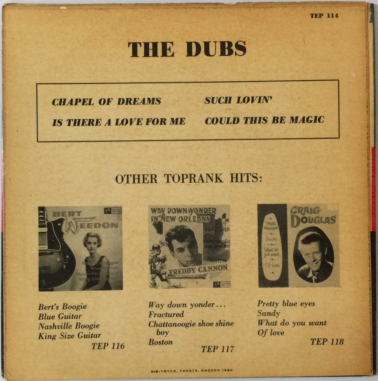 Lot 54 - THE DUBS - CHAPEL OF DREAMS EP (ORIGINAL