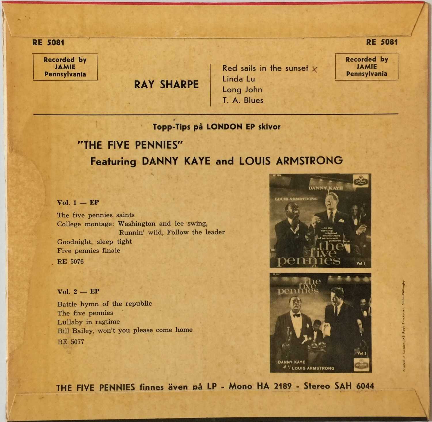 Lot 55 - RAY SHARPE - RED SAILS IN THE SUNSET EP