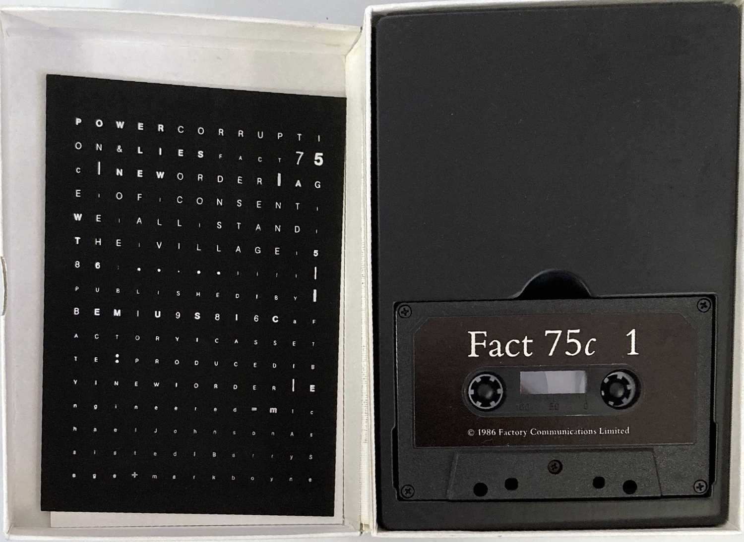 Lot 7 - NEW ORDER FACTORY ISSUED CASSETTE BOXSETS.