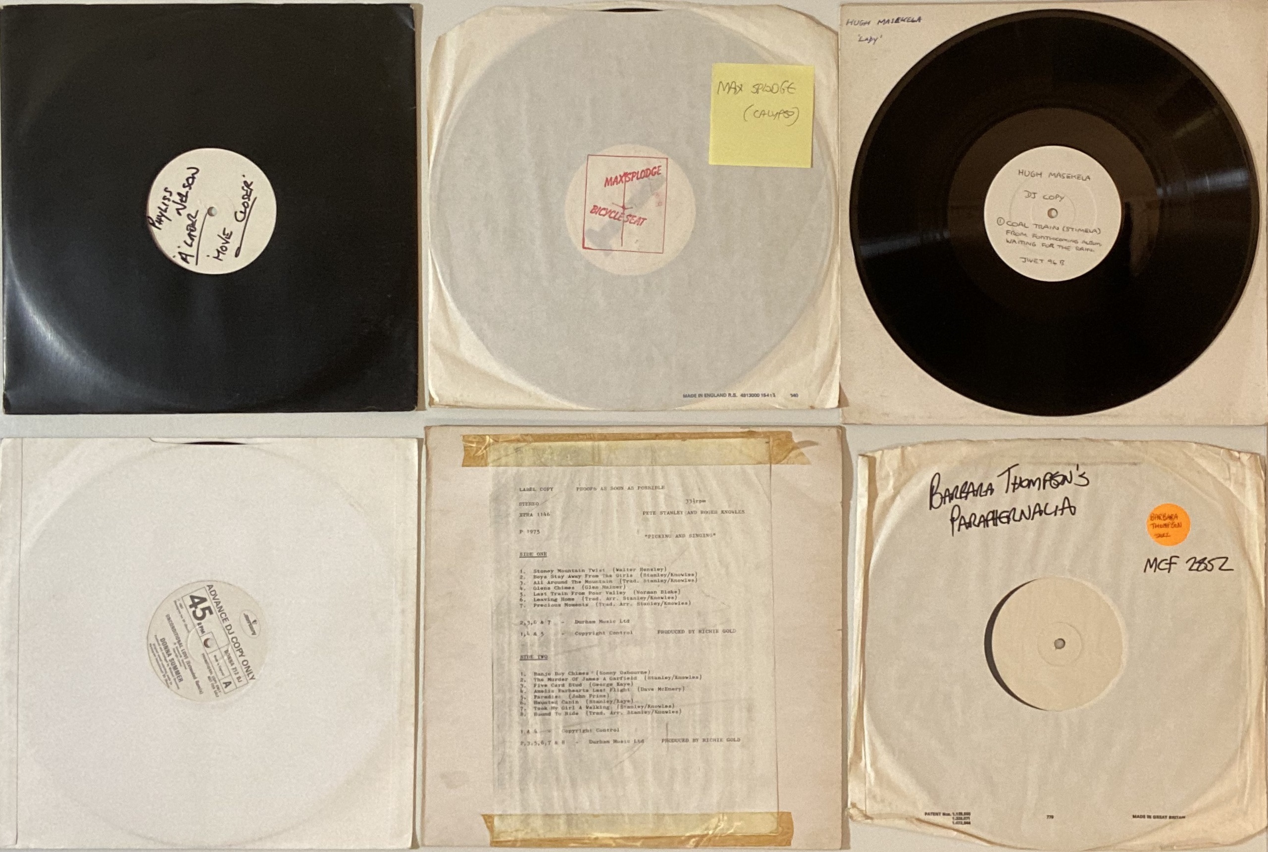 Lot 93 - SOUL/REGGAE - WHITE LABEL TEST PRESSING/PROMO