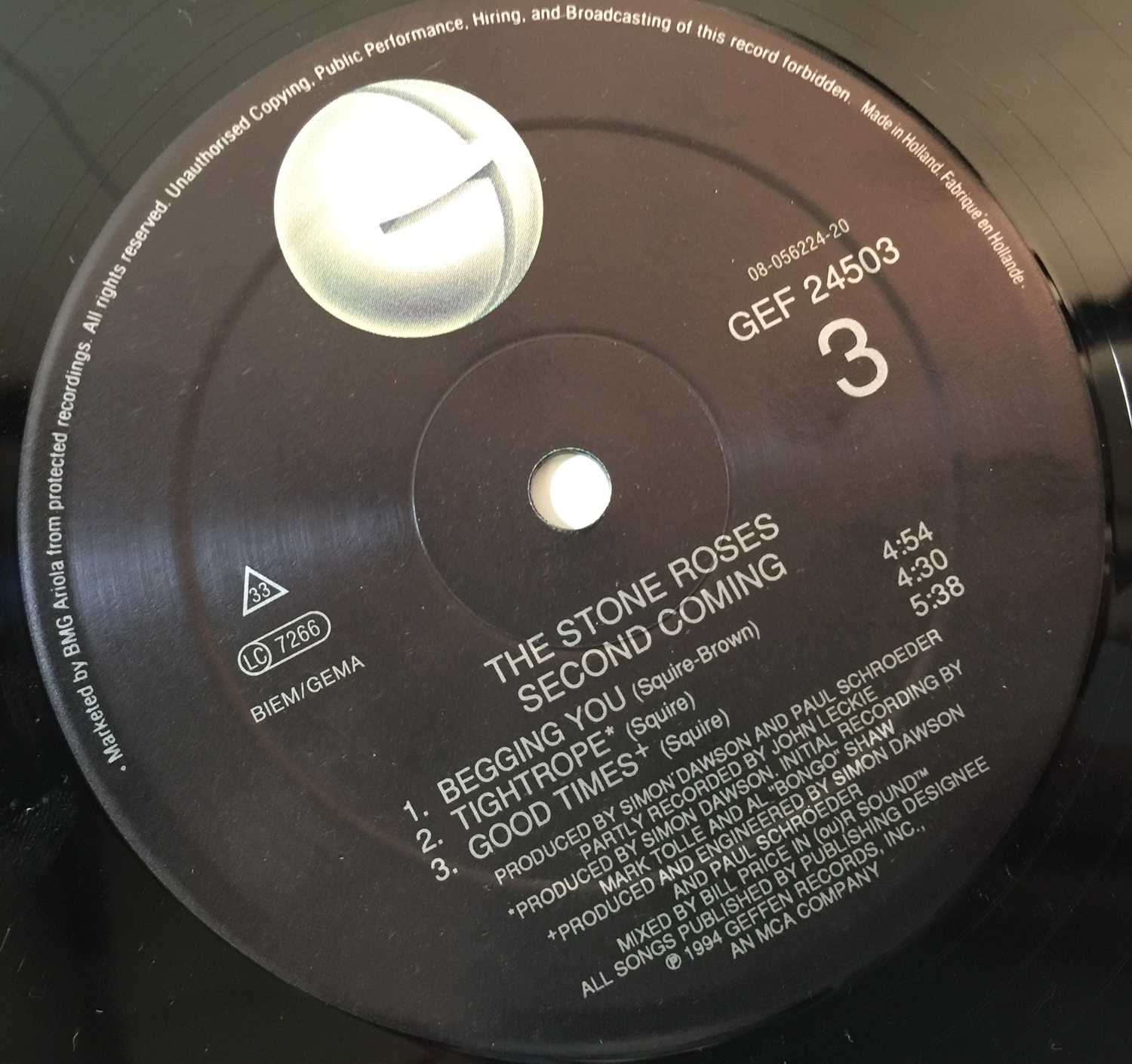 Lot 304 - THE STONE ROSES - SECOND COMING LPs