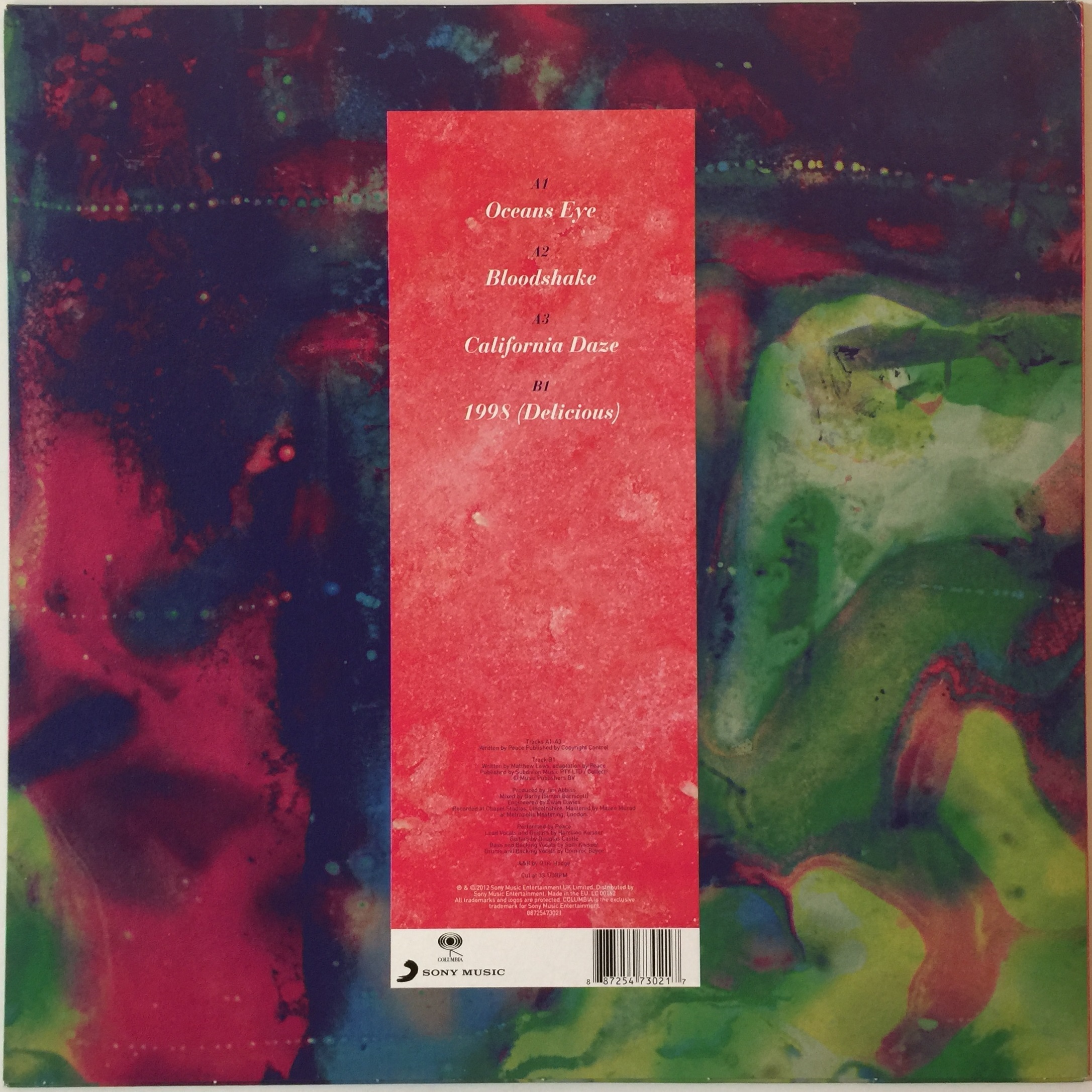 Lot 506 - PEACE - DELICIOUS 12" EP (LIMITED EDITION