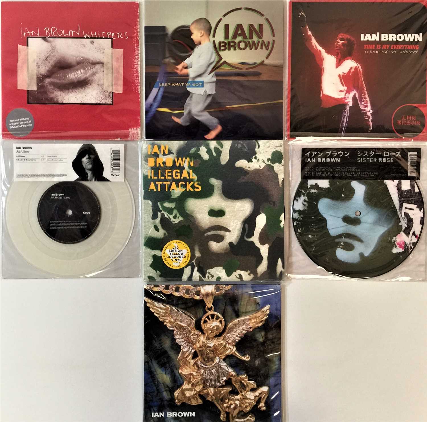 Lot 335 - IAN BROWN - COMPLETE 7" COLLECTION