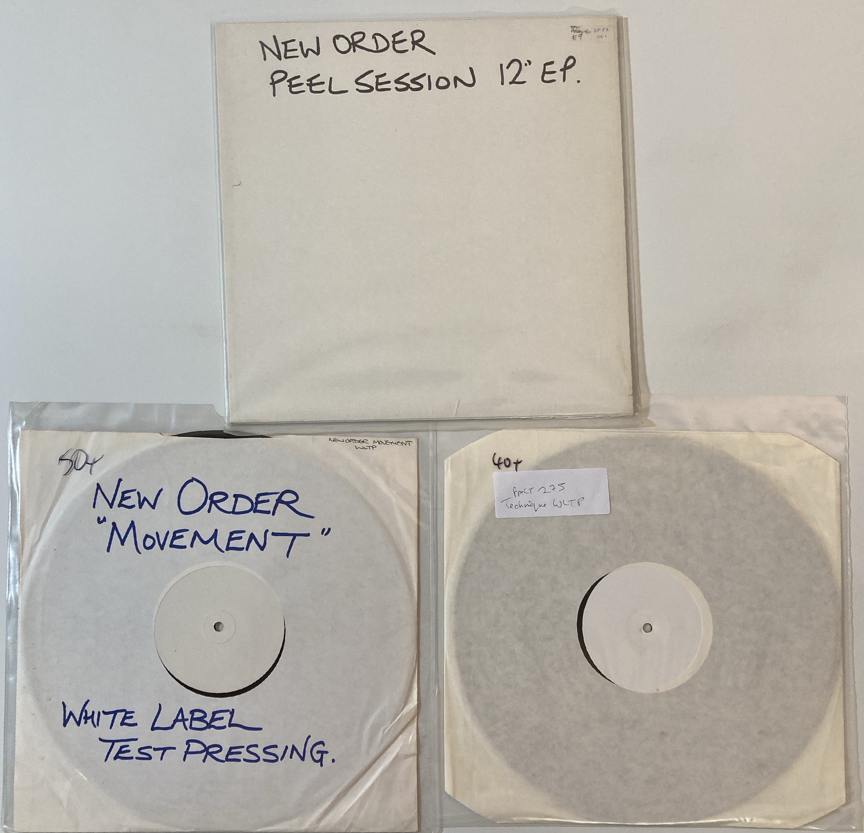 Lot 352 - NEW ORDER - UK WHITE LABEL TEST PRESSING