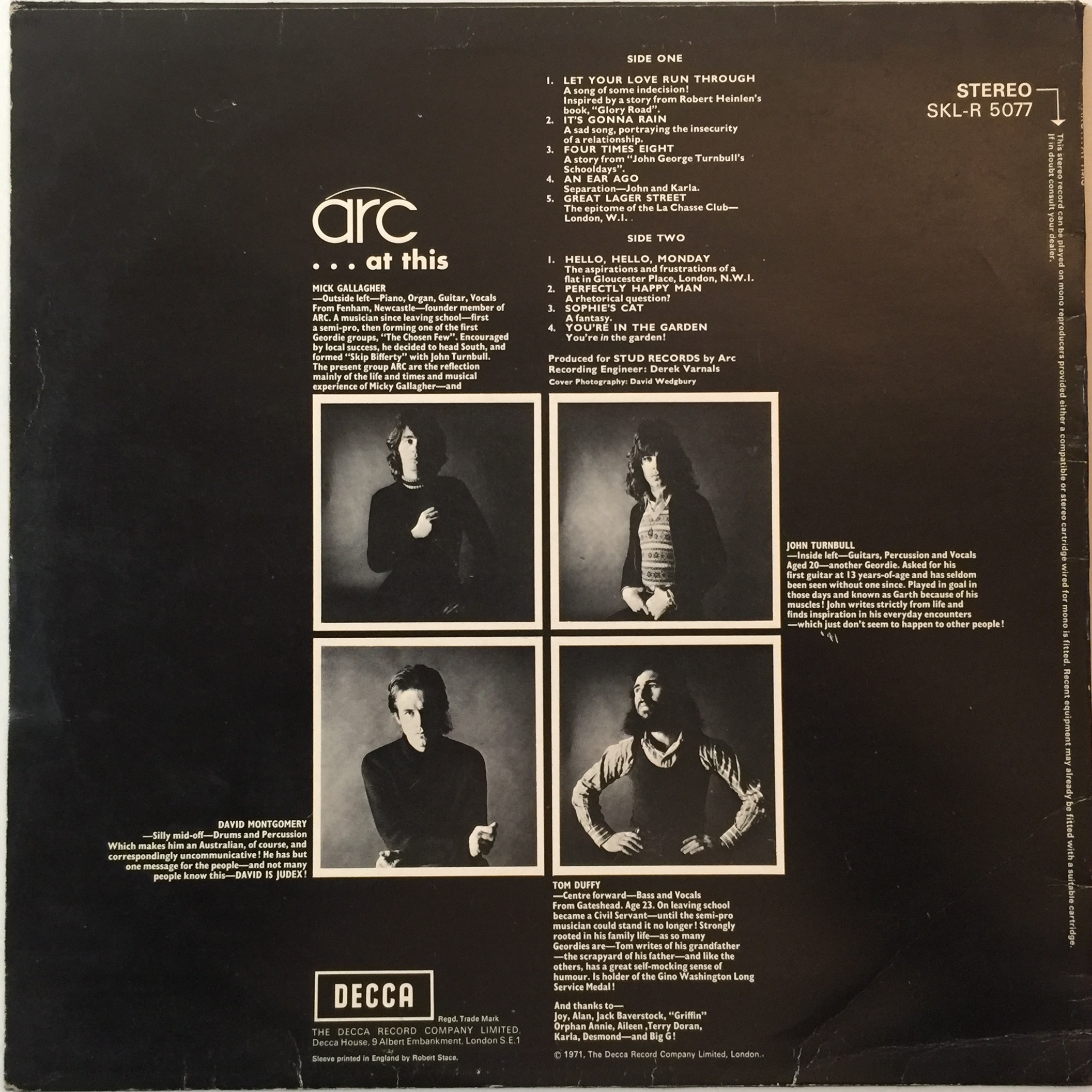 Lot 169 - ARC - AT THIS LP (ORIGINAL UK PRESSING