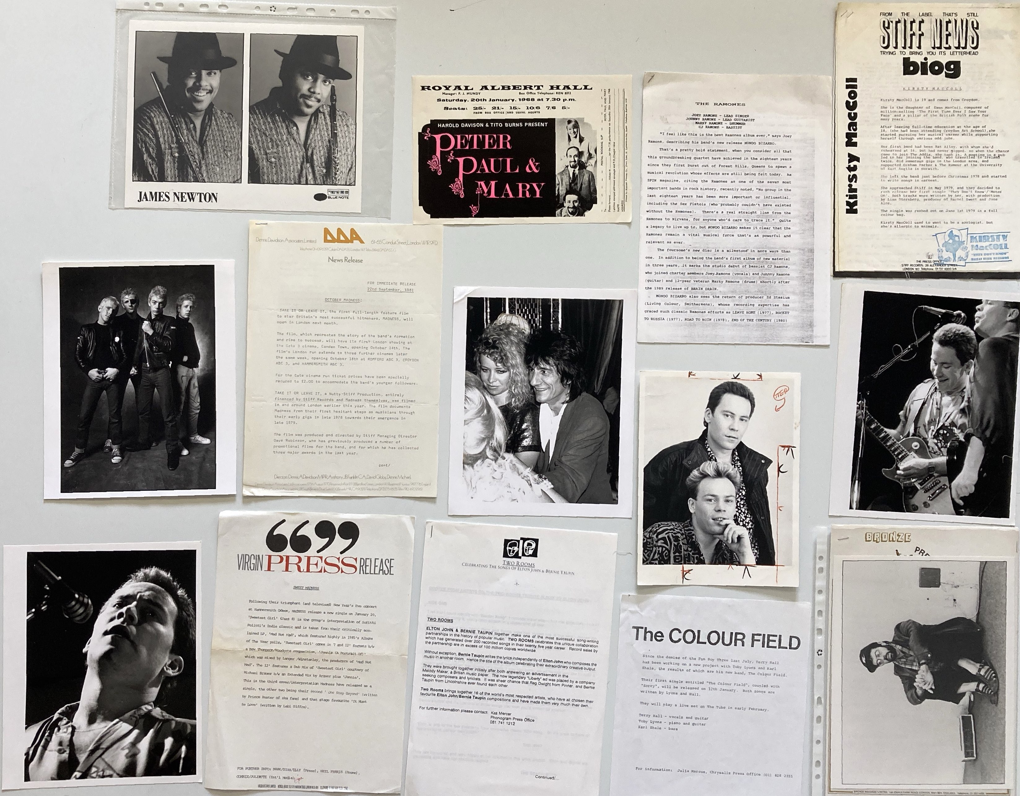 Lot 19 - LARGE COLLECTION OF PRESS AND PROMOTIONAL