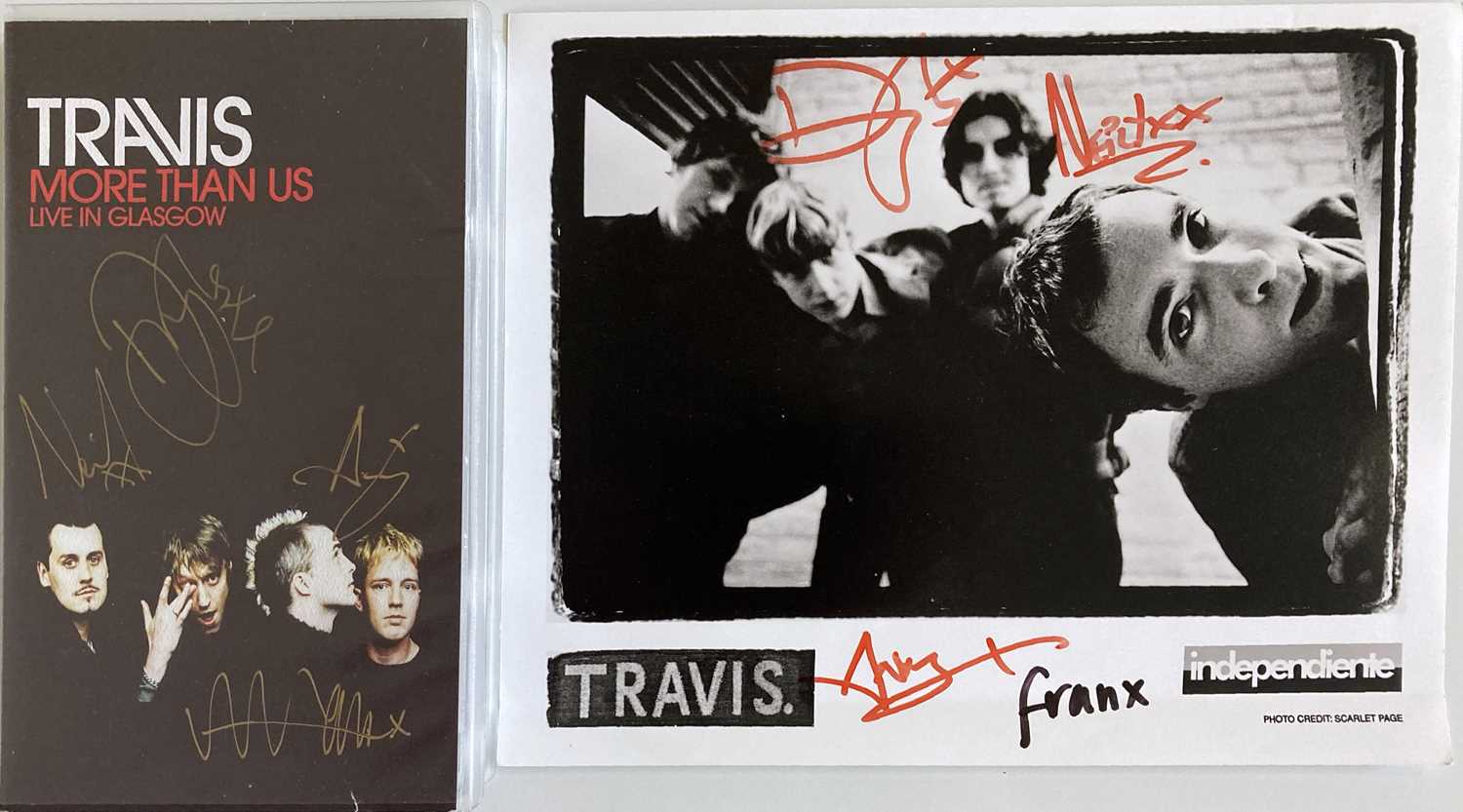 Lot 439 - TRAVIS SIGNED MEMORABILIA.