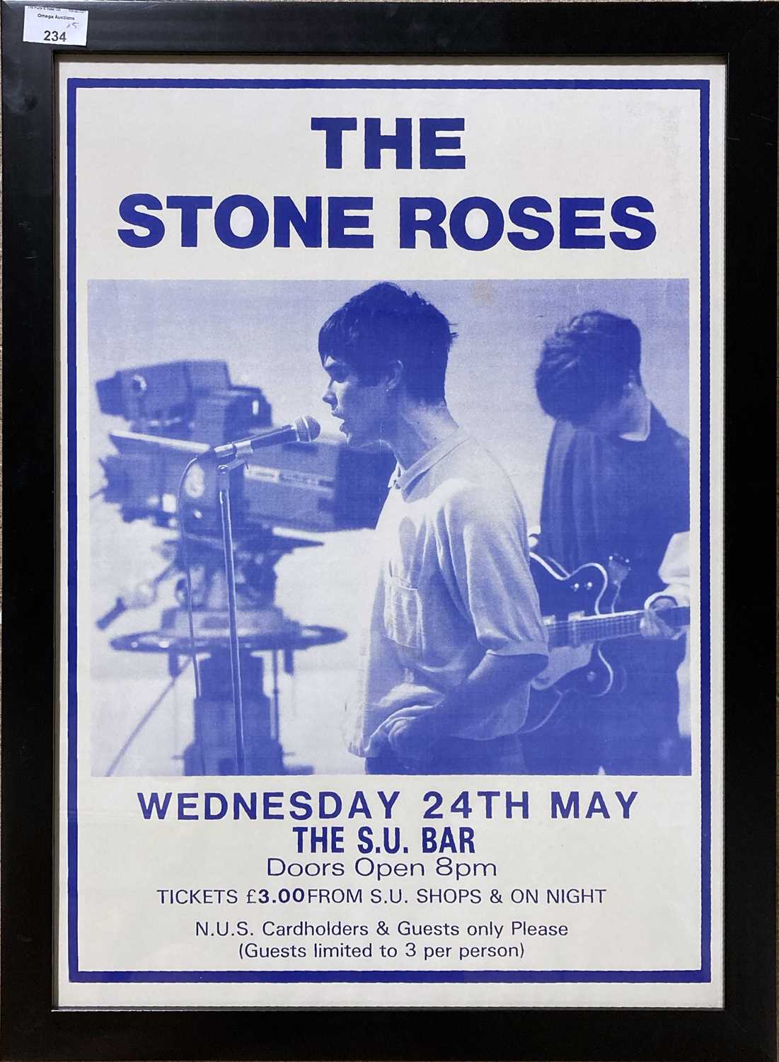 Lot 234 - STONE ROSES / BLACK GRAPE POSTERS.