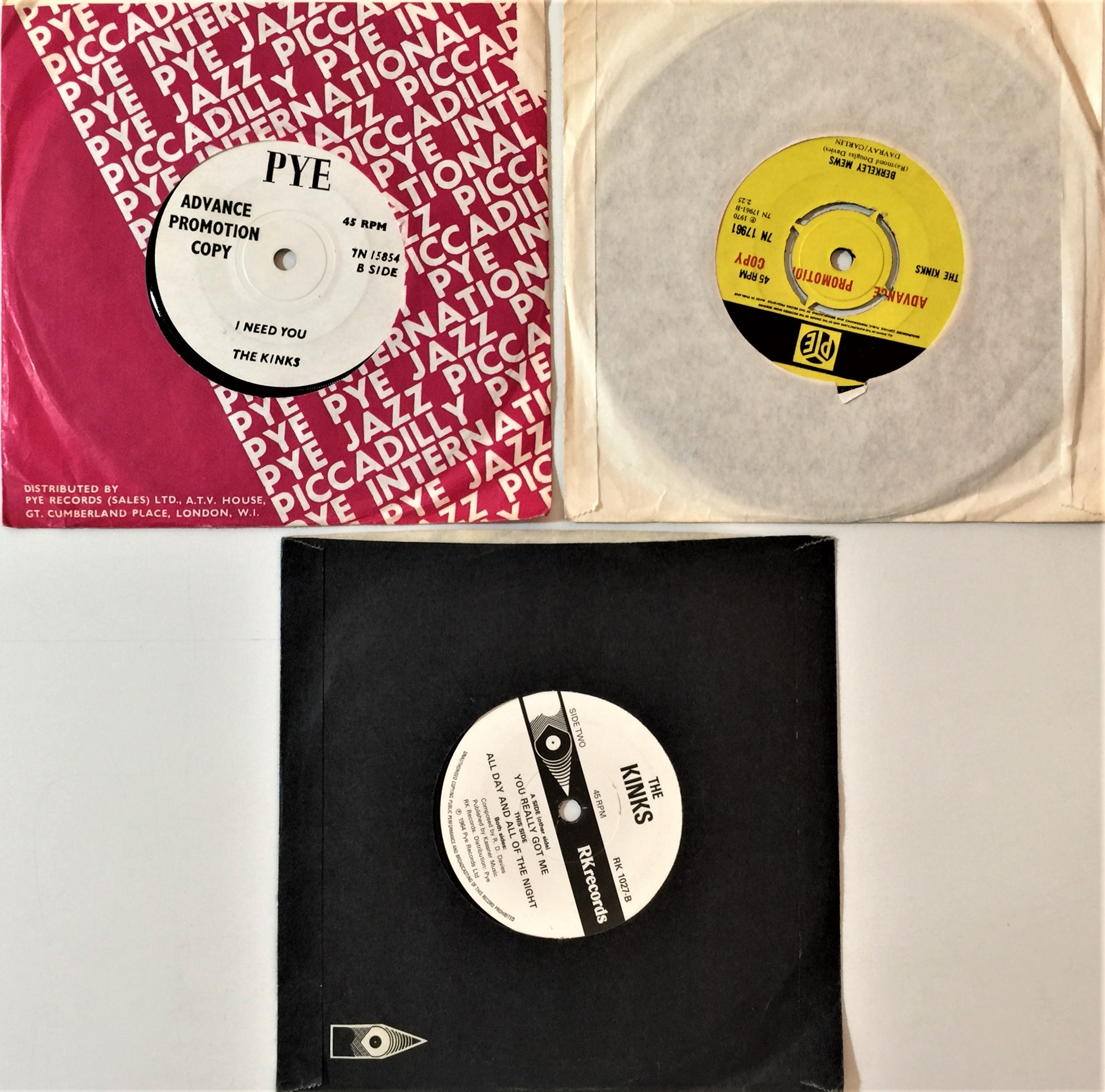 Lot 658 - THE KINKS - 7" RARITIES INC PROMOS