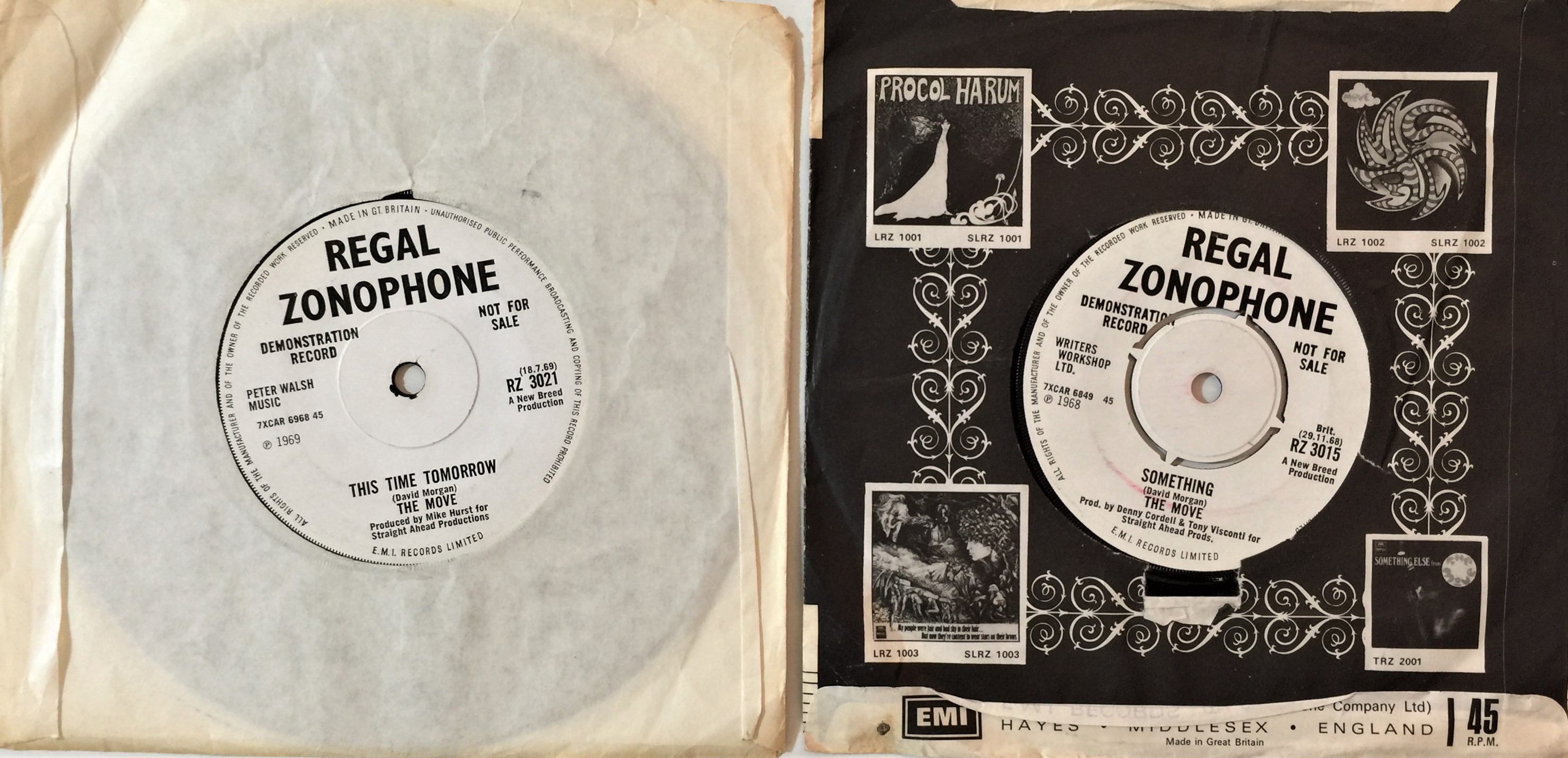 Lot 659 - THE MOVE - 60s 7" PROMO RARITIES