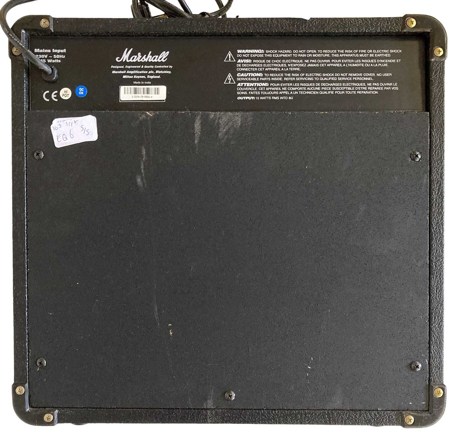 Lot 6 - Marshall Guitar Amplifier, Speakers and