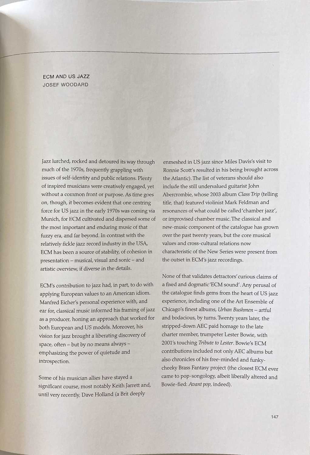 Lot 101 - COLLECTABLE ECM BOOK - HORIZONS TOUCHED.