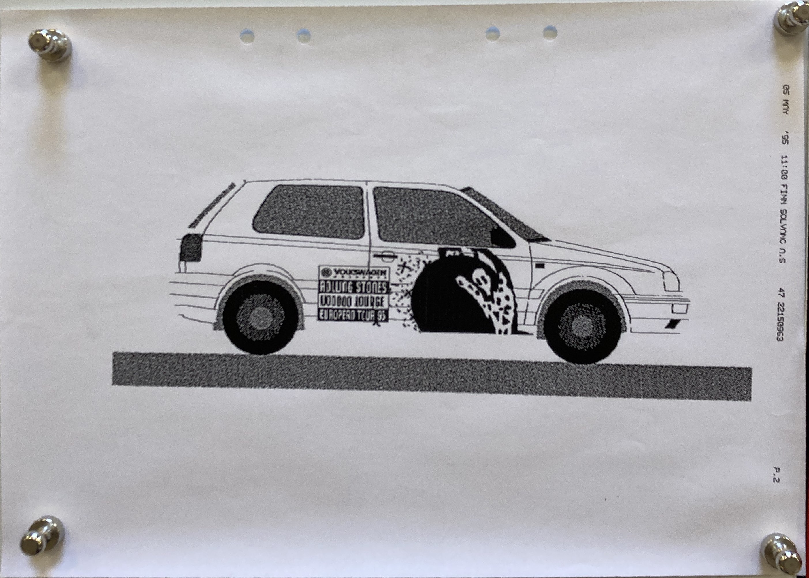 Lot 431 - ROLLING STONES VW WINDOW STICKERS AND