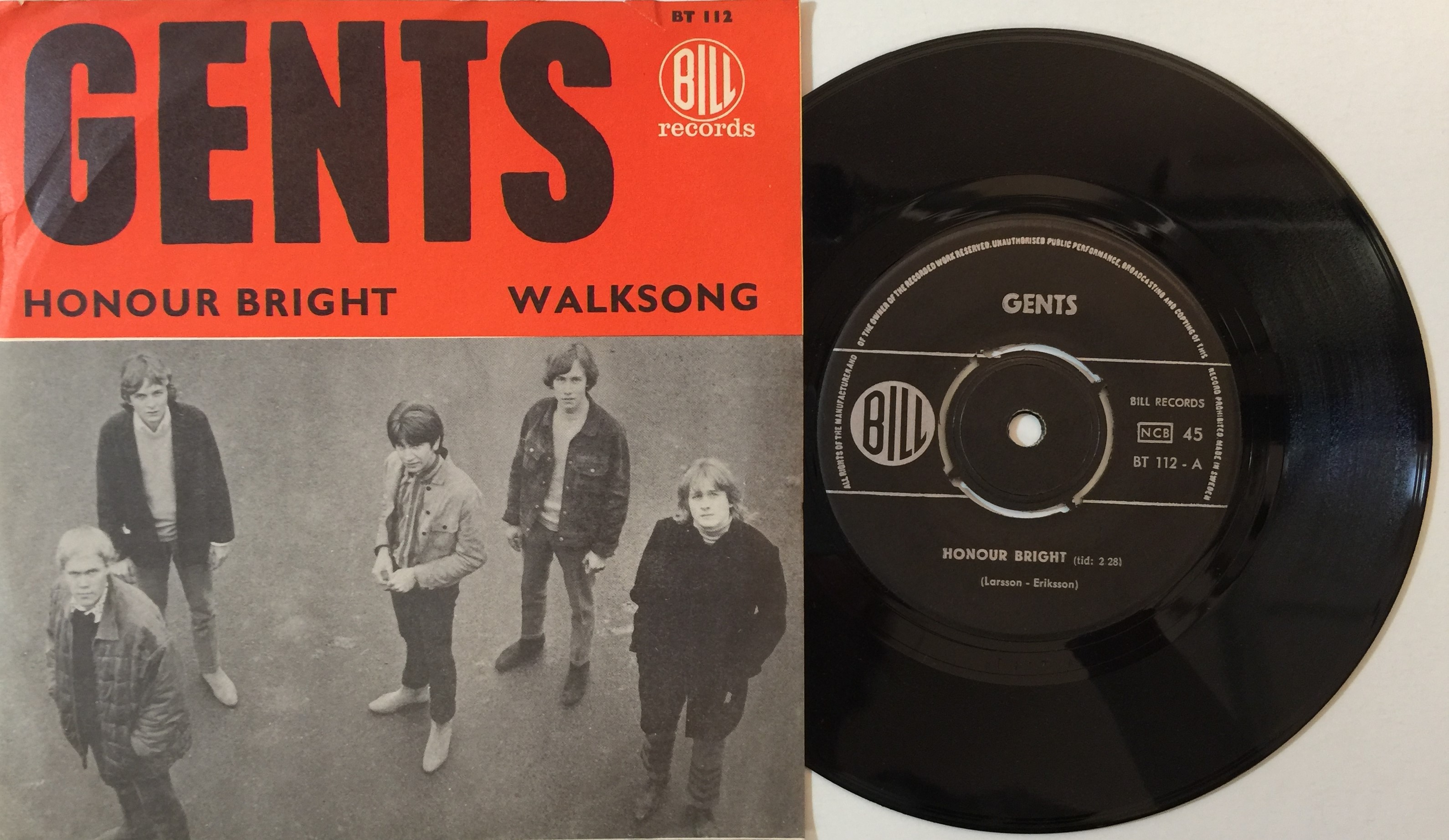 Lot 786 - GENTS - HONOUR BRIGHT C/W WALKSONG 7"