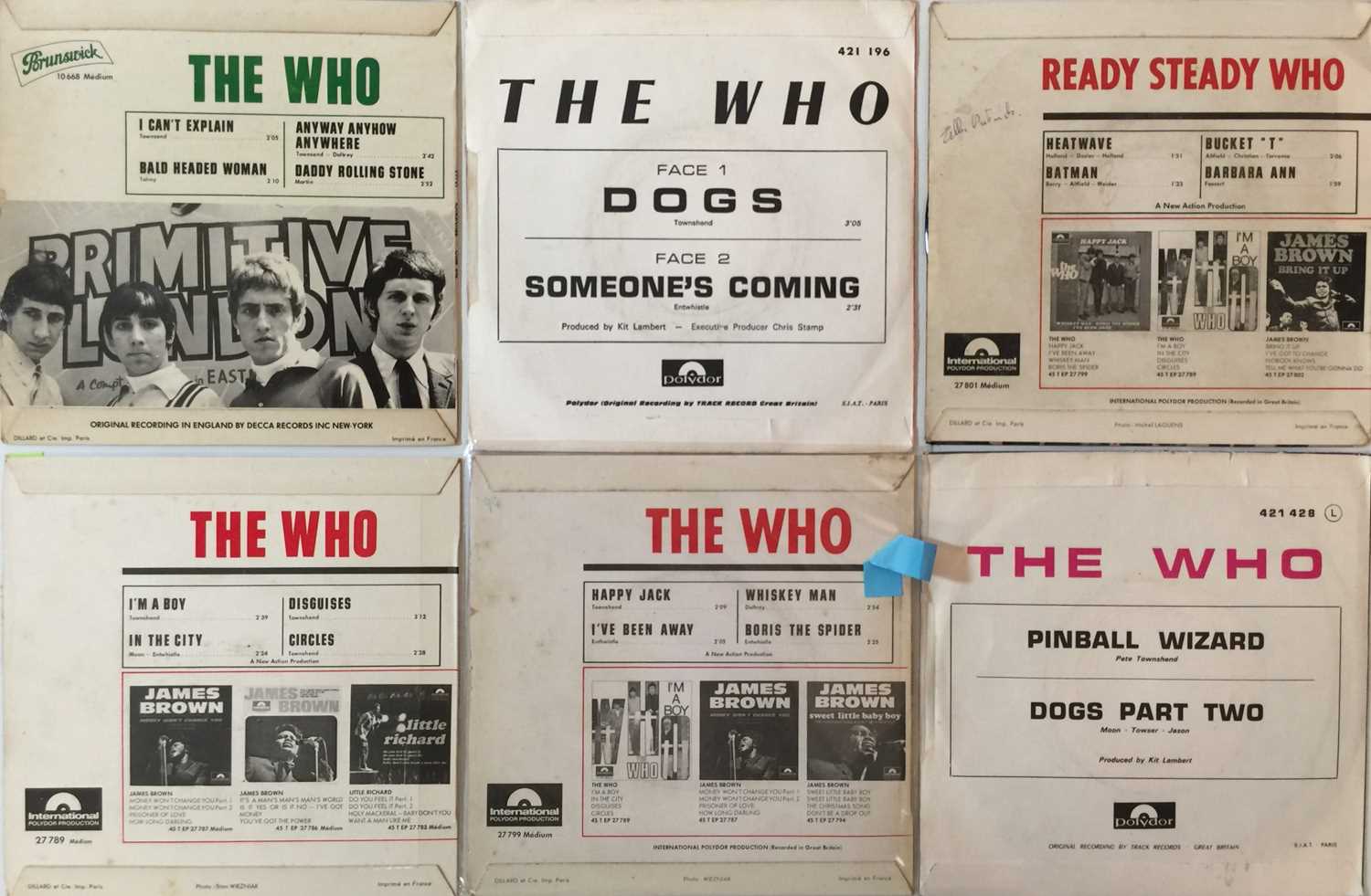 Lot 791 - THE WHO - 60s FRENCH EP/7" PICTURE SLEEVE