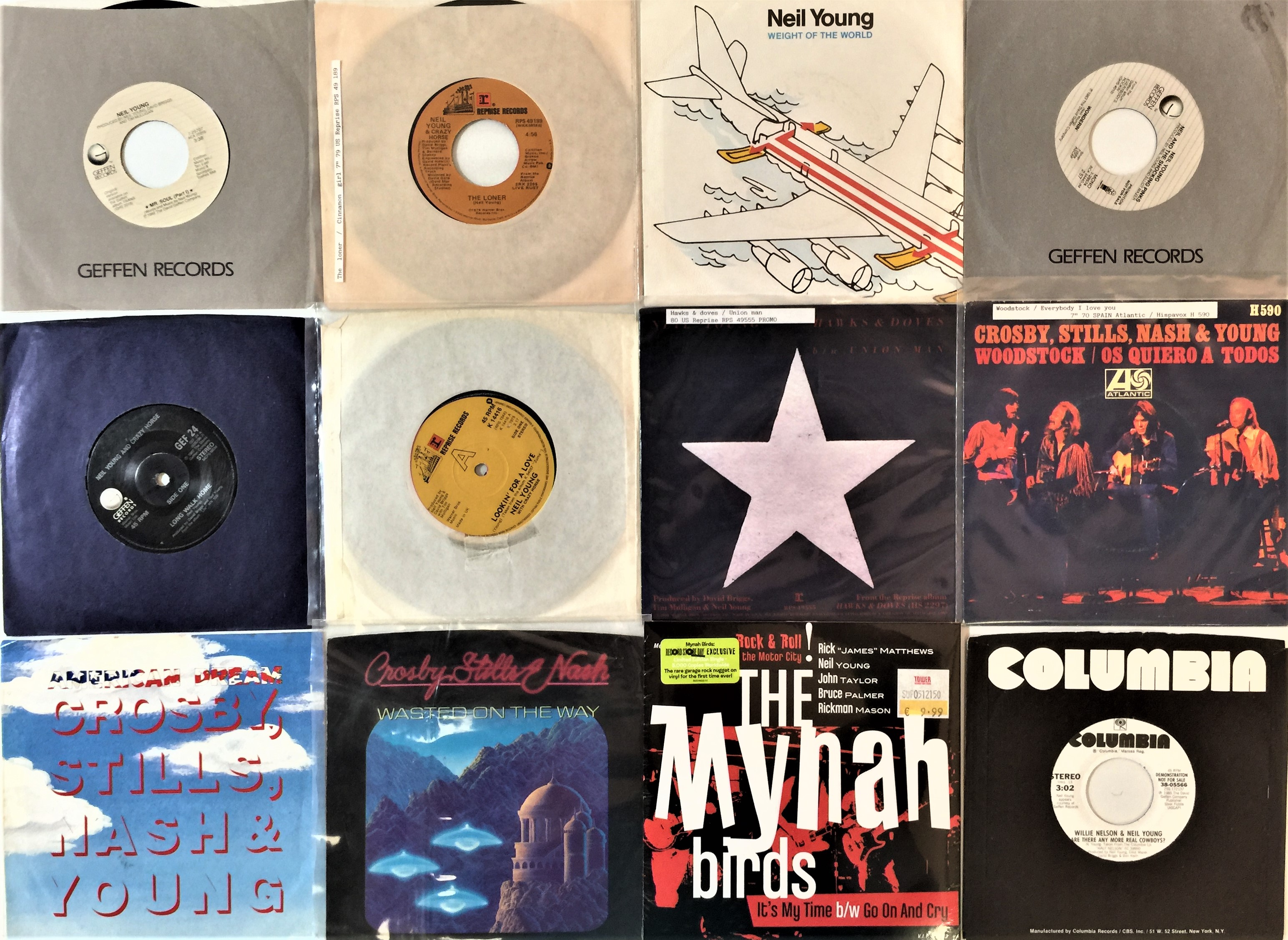 Lot 834 - NEIL YOUNG AND RELATED - 7" COLLECTION