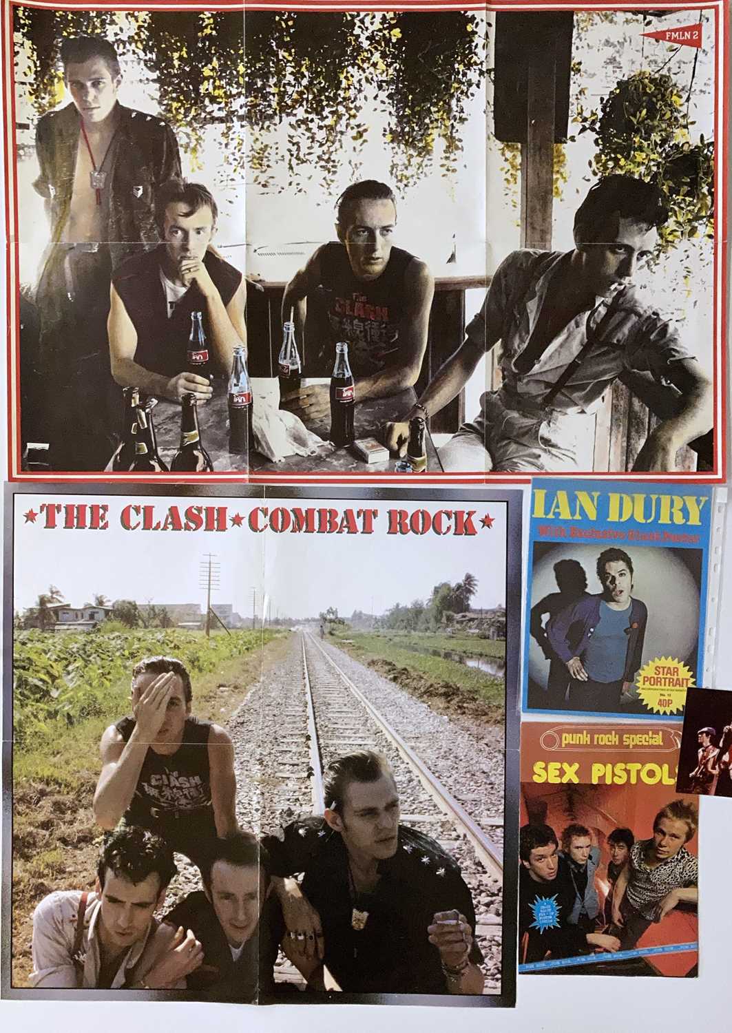 Lot 329 Punk Posters Inc Sex Pistols The Clash