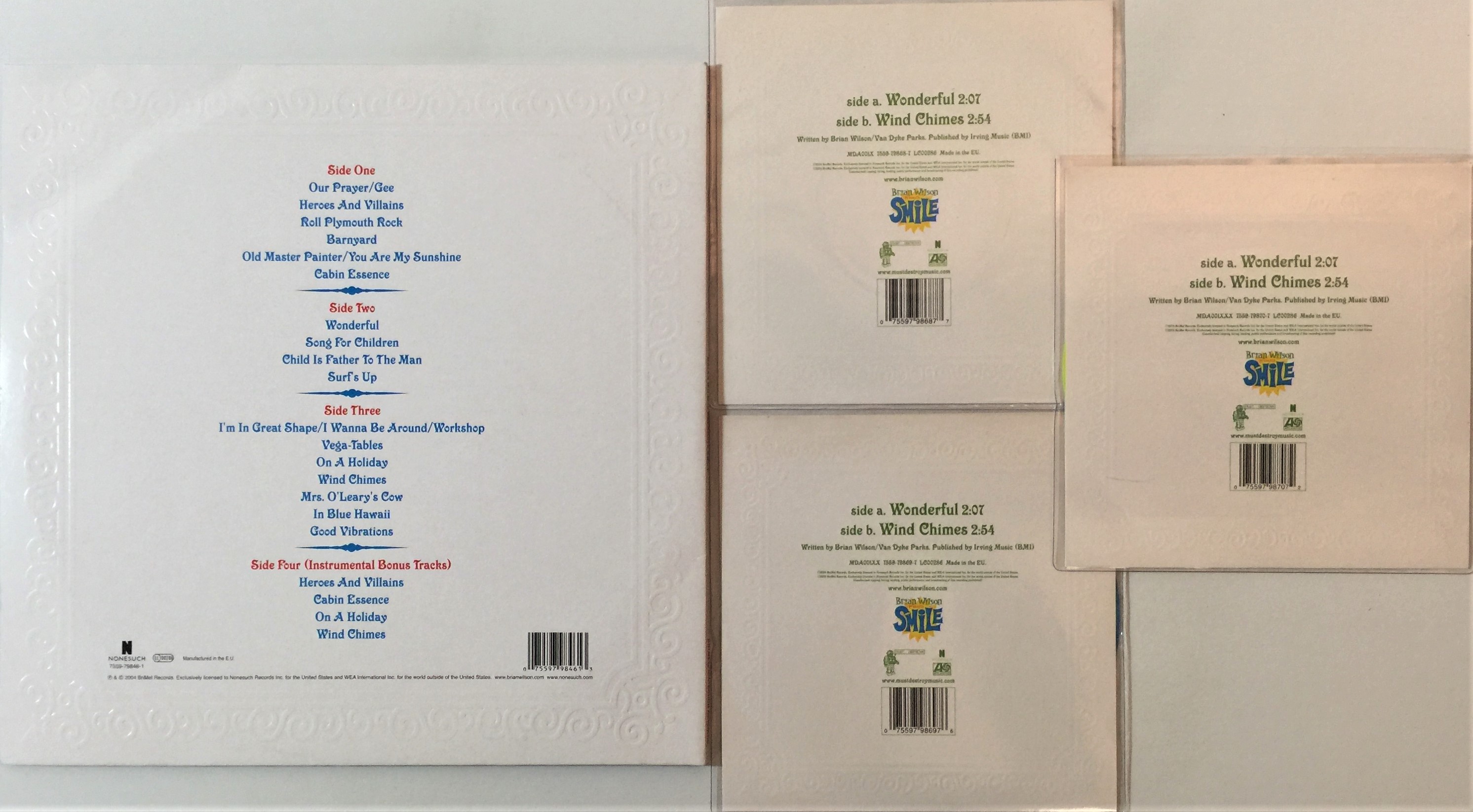 Lot 920 - BRIAN WILSON - SMILE LP (2004) PLUS 7"