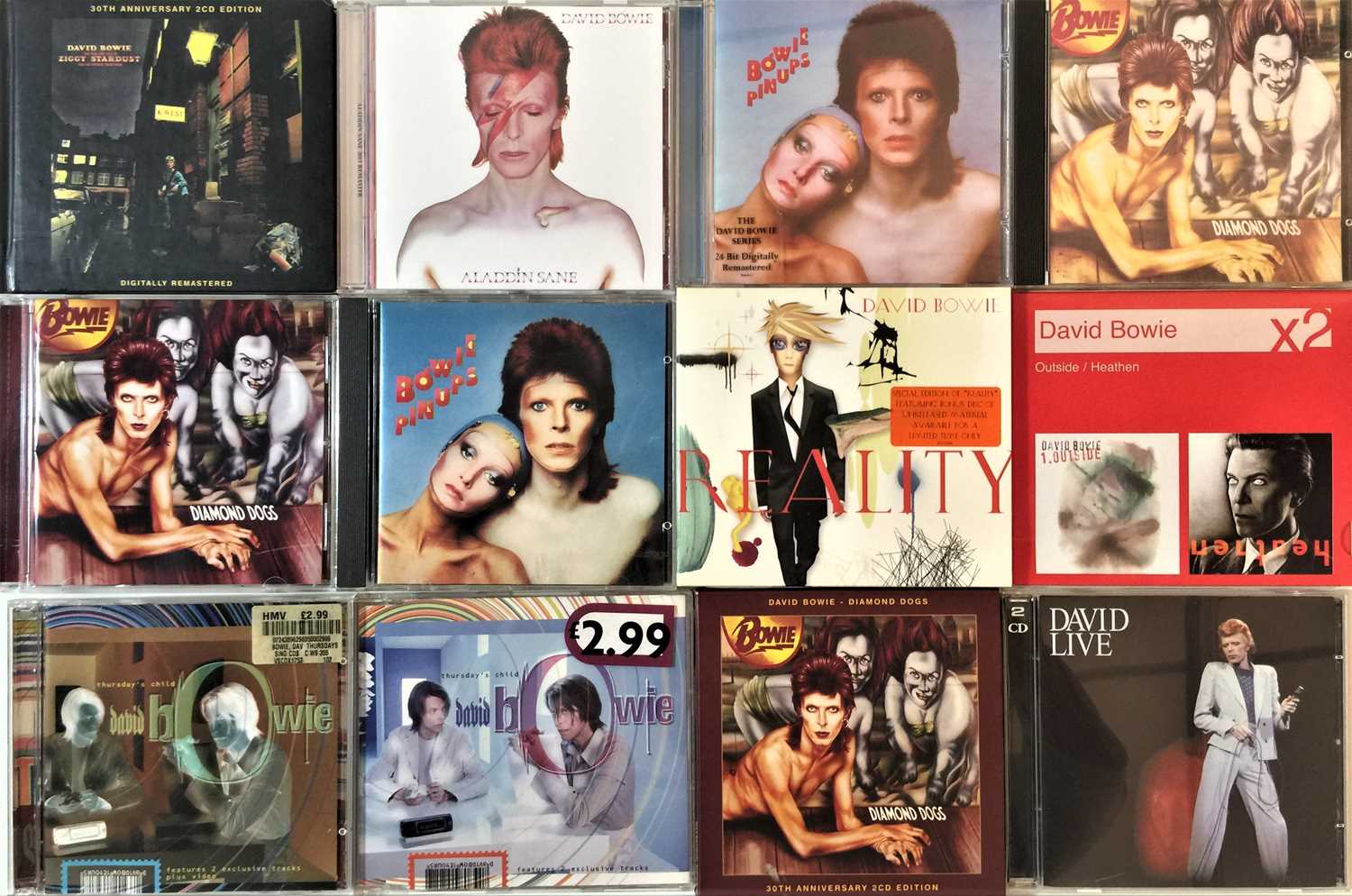 Lot 914 - DAVID BOWIE - CD COLLECTION PLUS LP/12"