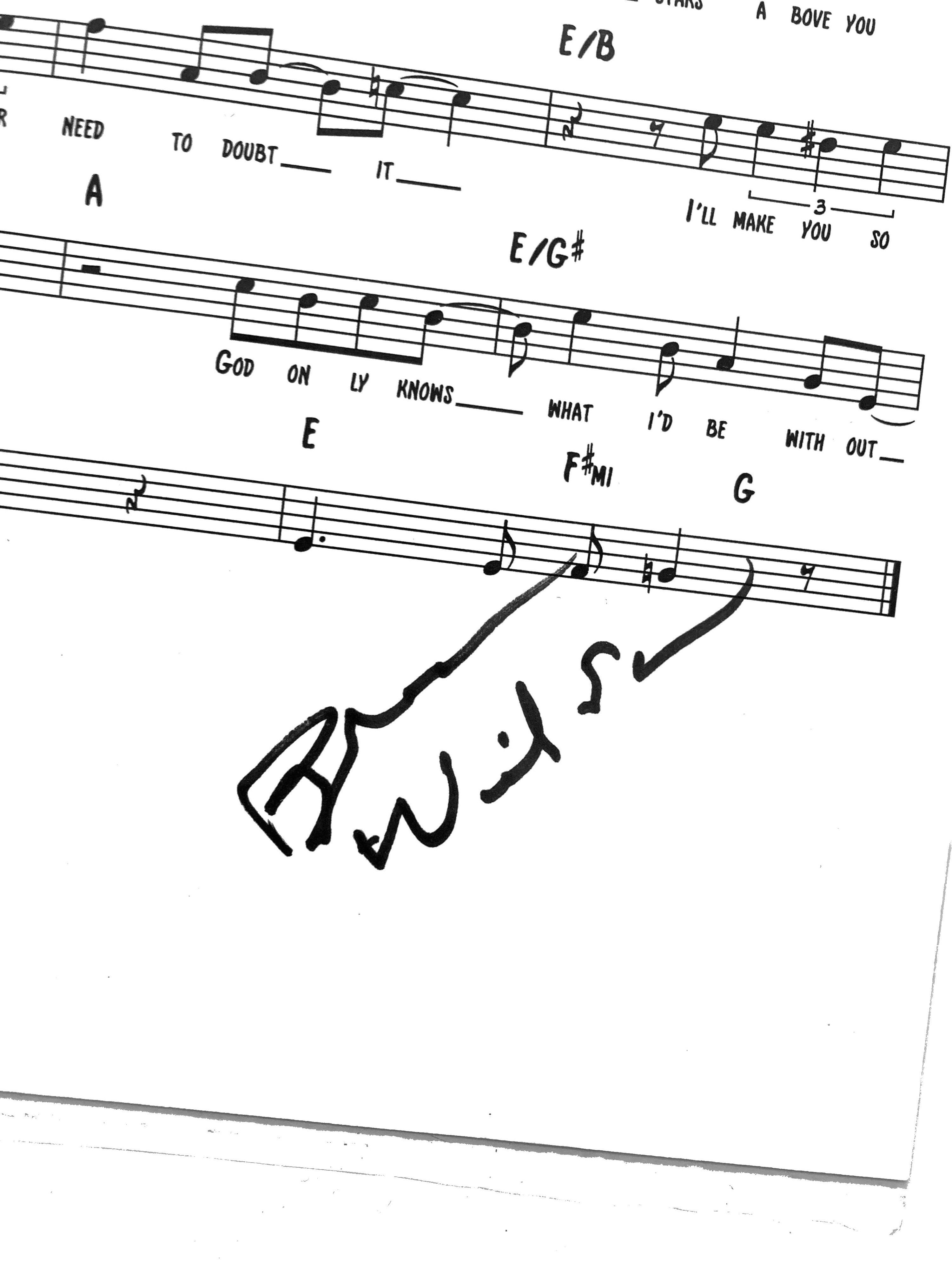 Lot 192 - BRIAN WILSON SIGNED SHEET MUSIC / BEACH BOYS