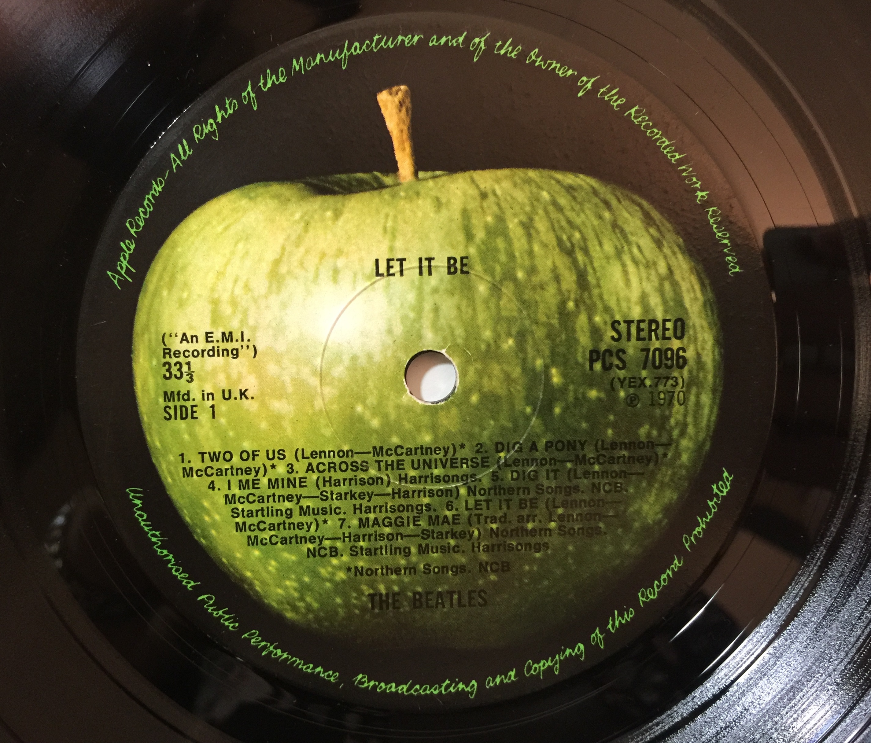 Lot 92 - THE BEATLES - LET IT BE LP (ORIGINAL UK 'PXS