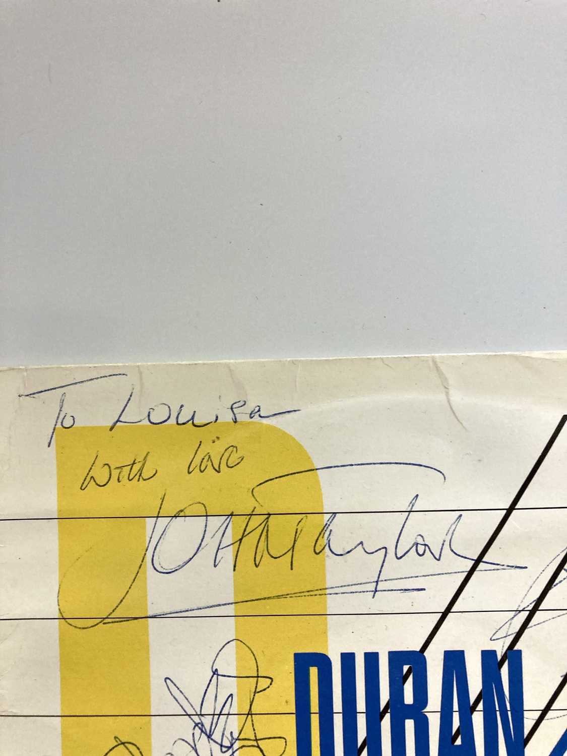 Lot 207 - DURAN DURAN SIGNED 7".