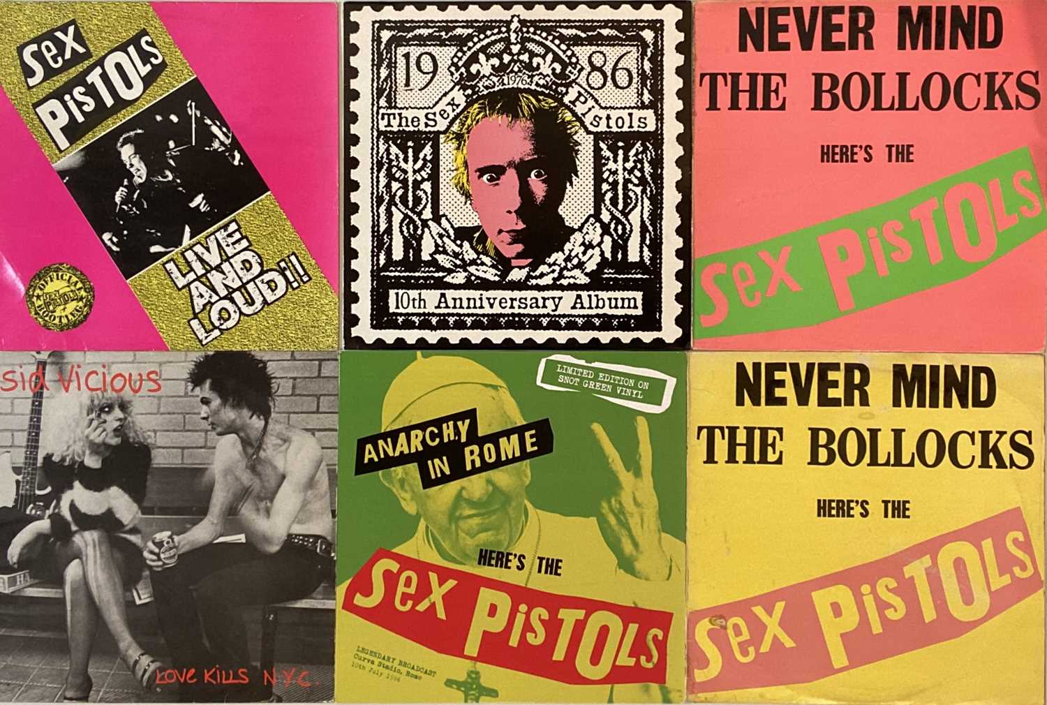 Lot 1020 Sex Pistols And Related Lps12