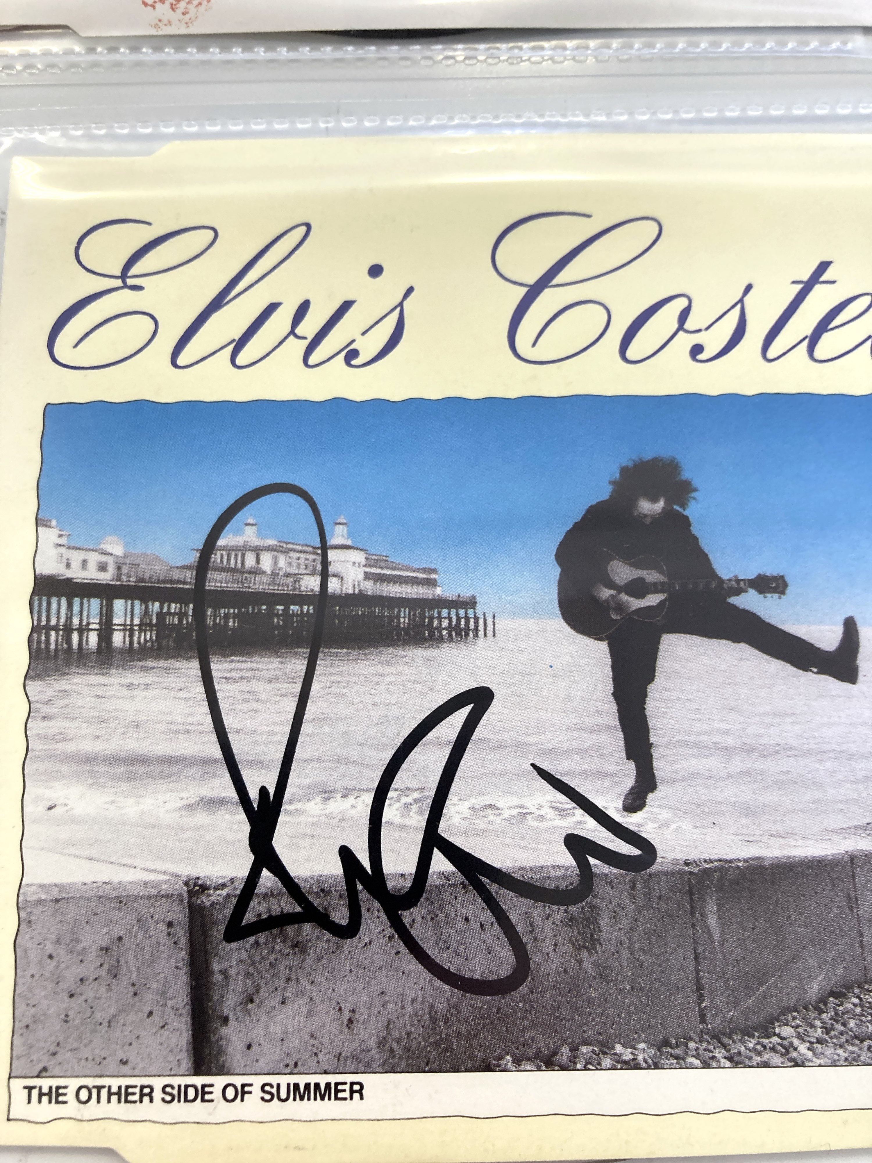 Lot 221 - ELVIS COSTELLO SIGNED ITEMS.