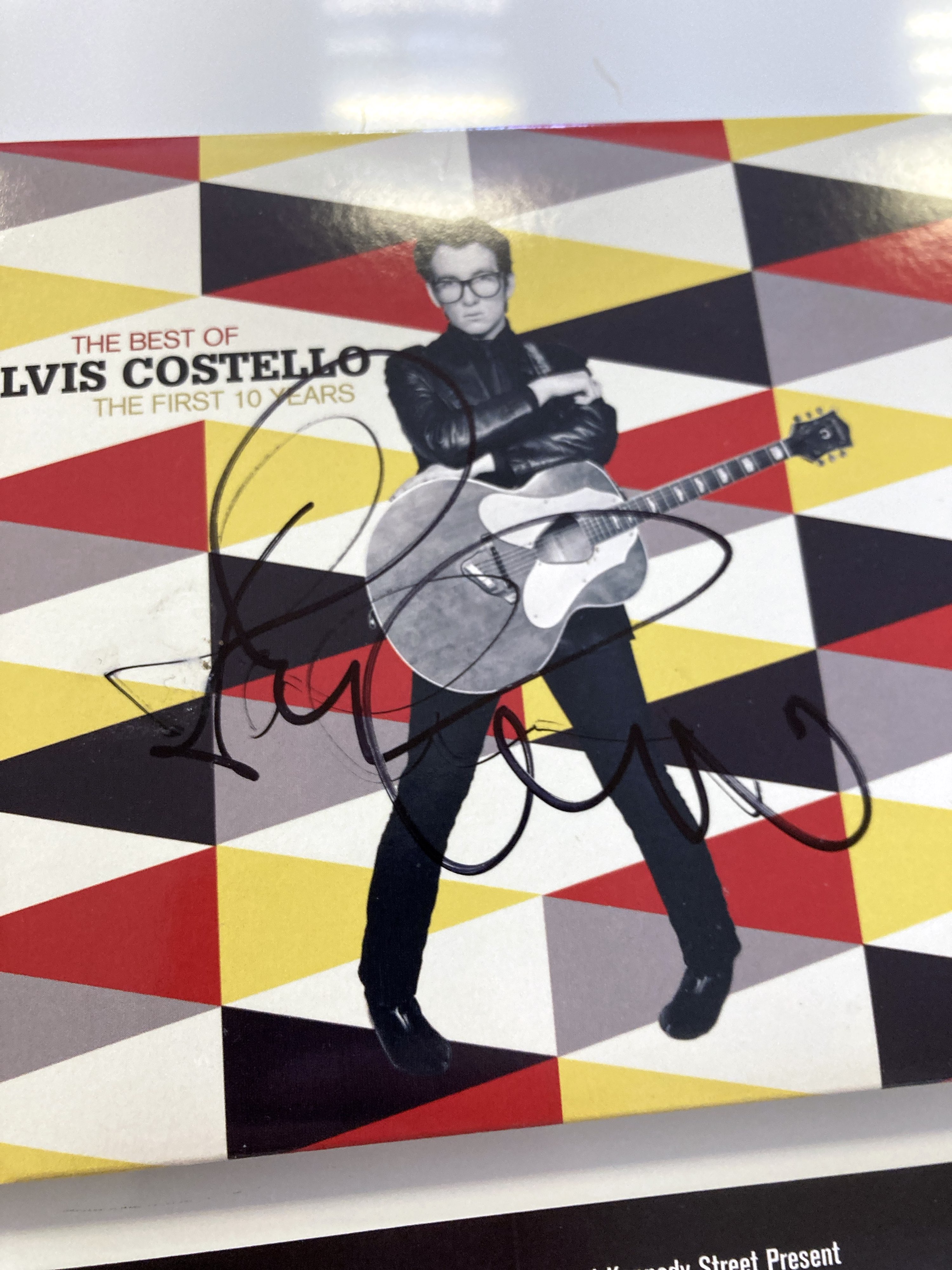 Lot 221 - ELVIS COSTELLO SIGNED ITEMS.