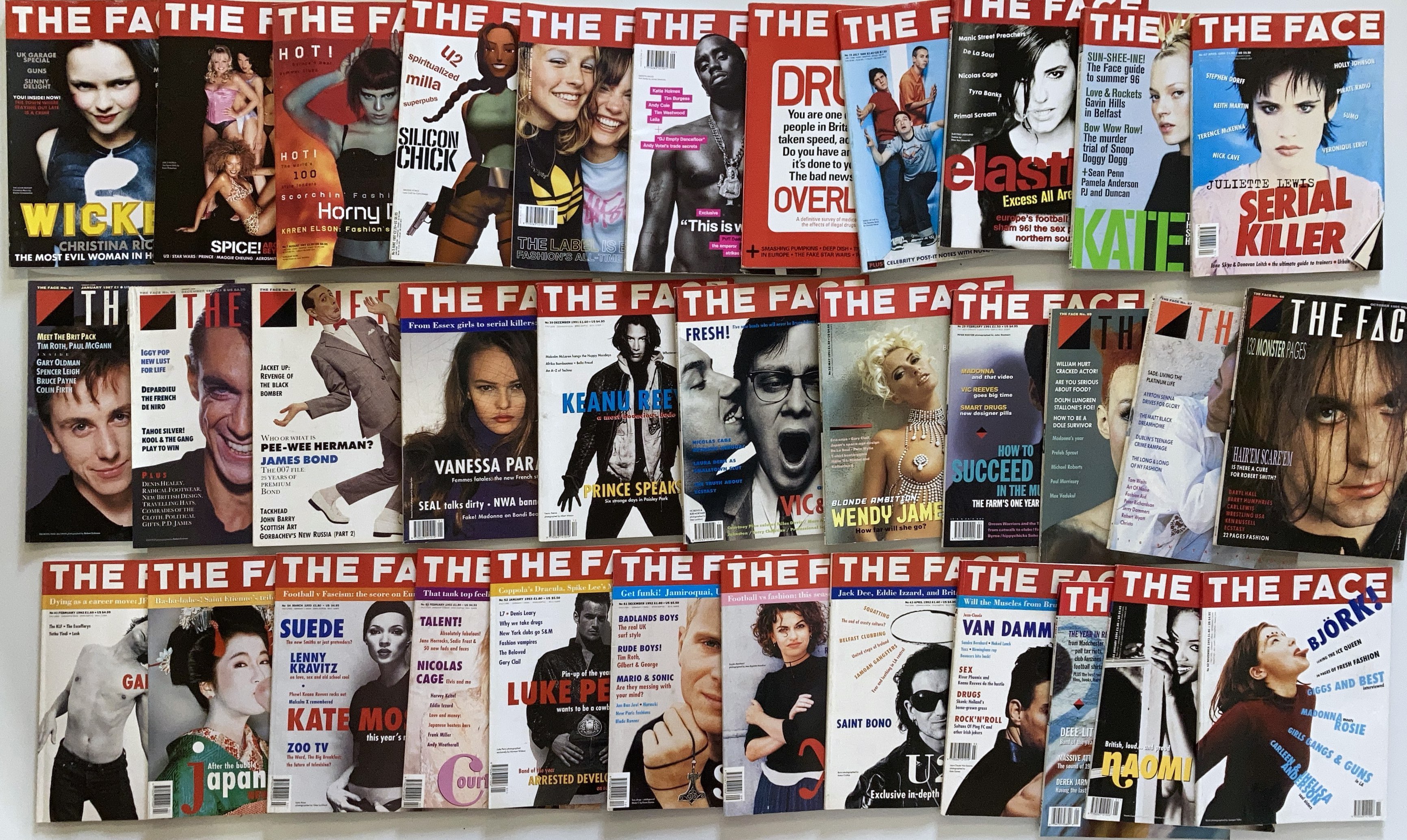 Lot 115 - THE FACE - MAGAZINE ARCHIVE.