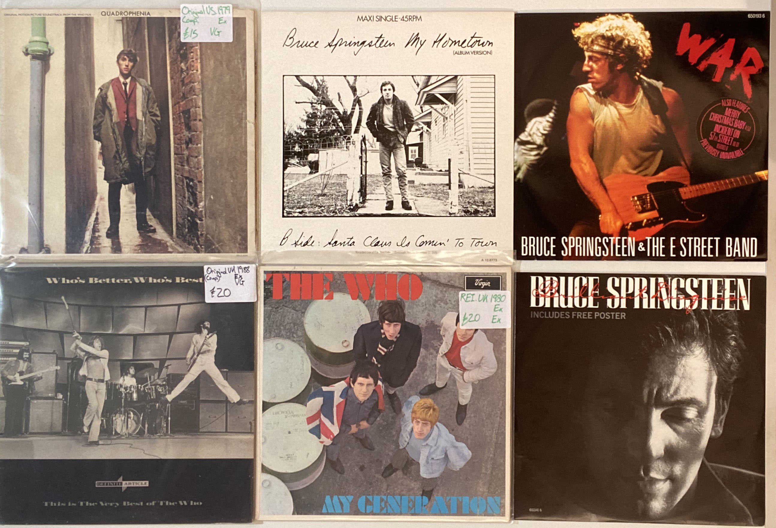 Lot 1137 - BRUCE SPRINGSTEEN/ THE WHO - LPs/ 12"