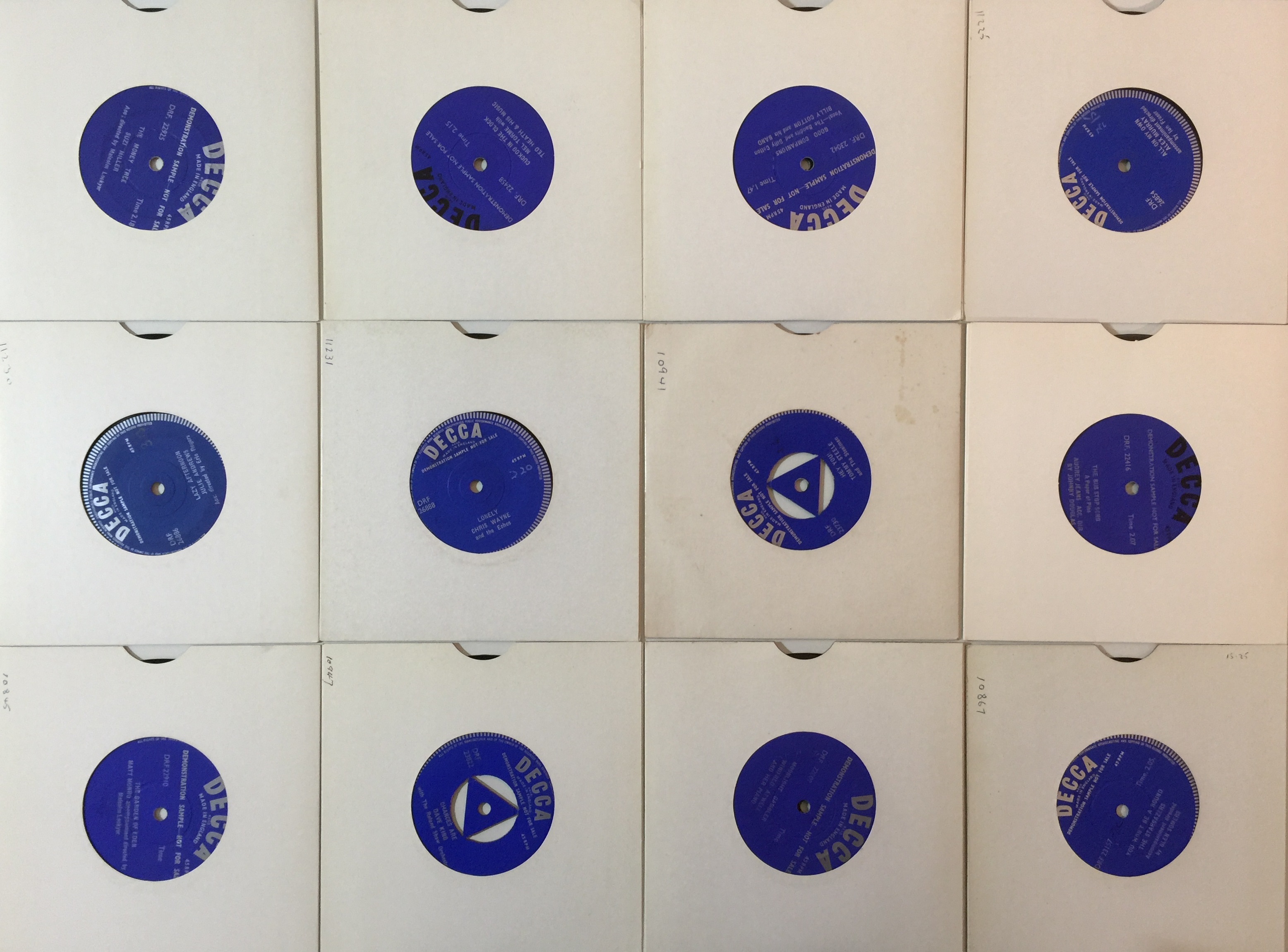 Lot 1198 - DECCA - SINGLE SIDED 'DEMONSTRATION SAMPLE'