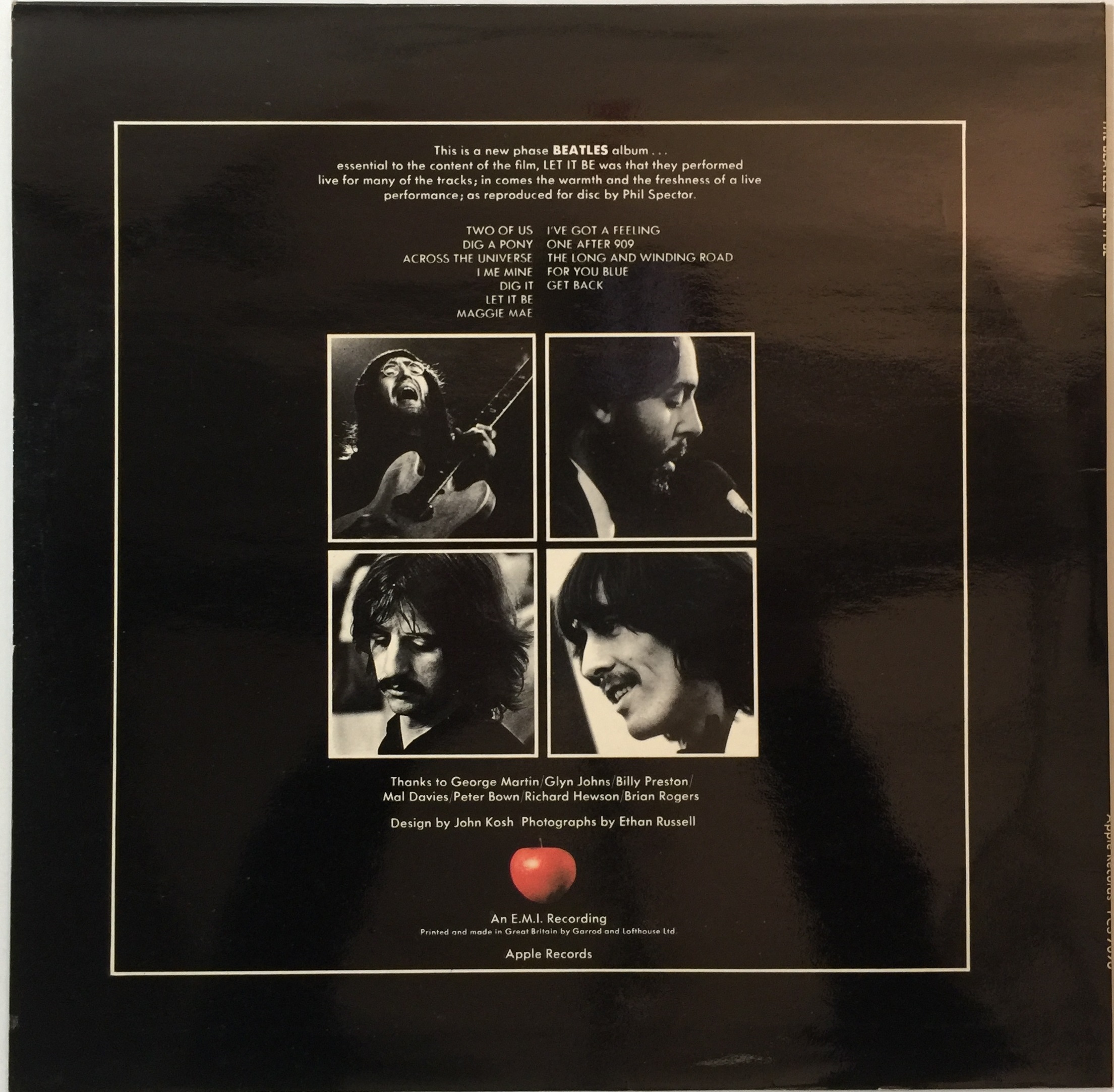 Lot 37 - THE BEATLES - LET IT BE LP (ORIGINAL UK 'PXS