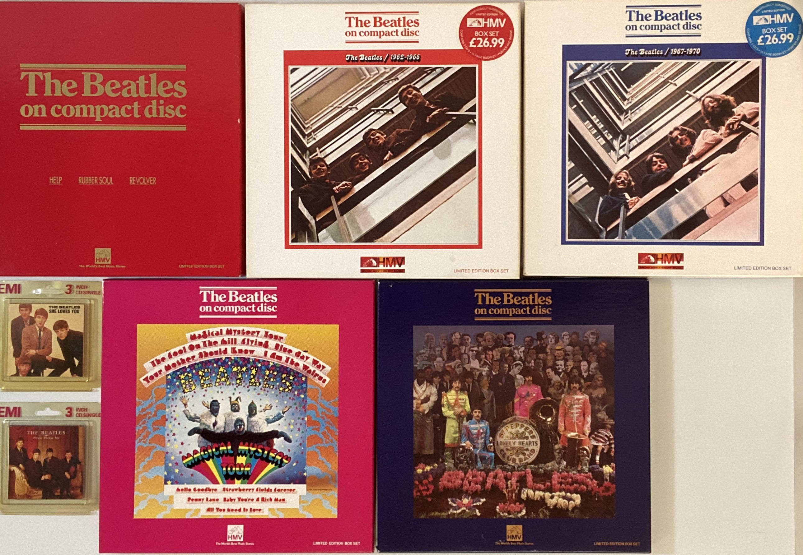 Lot 40 - THE BEATLES - HMV CD BOX SETS (INCLUDING