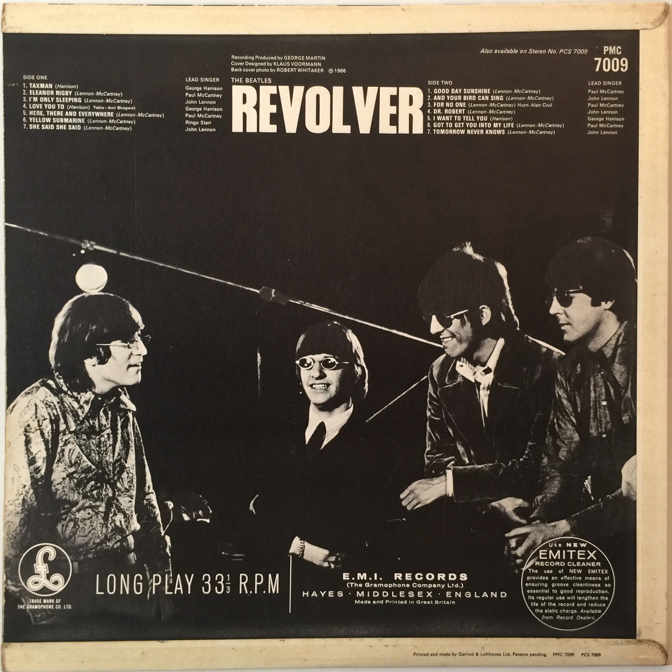 Lot 56 - THE BEATLES - REVOLVER LP (ORIGINAL UK MONO