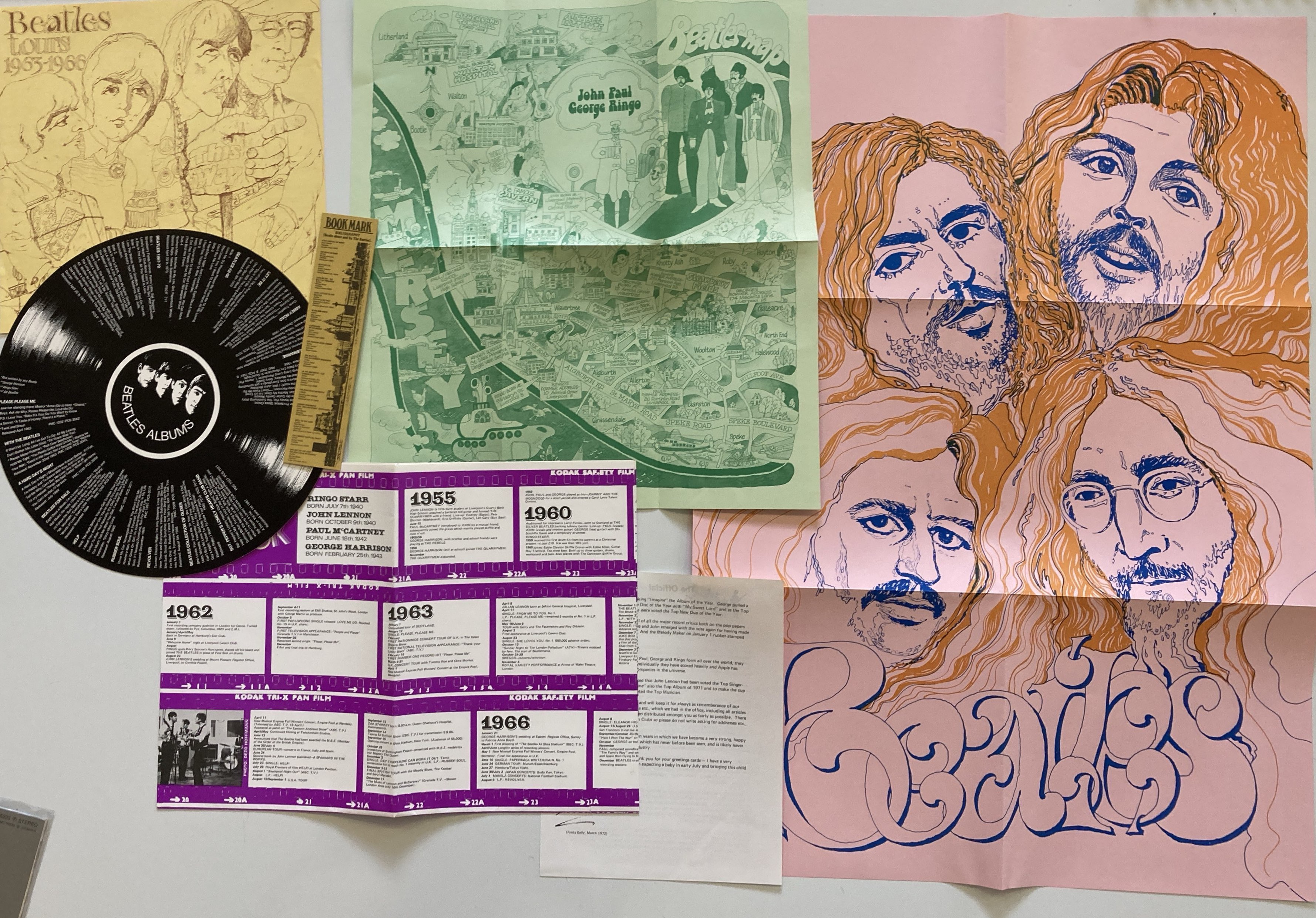 Lot 340 - SIGNED BEATLES LPS & BEATLES COLLECTION