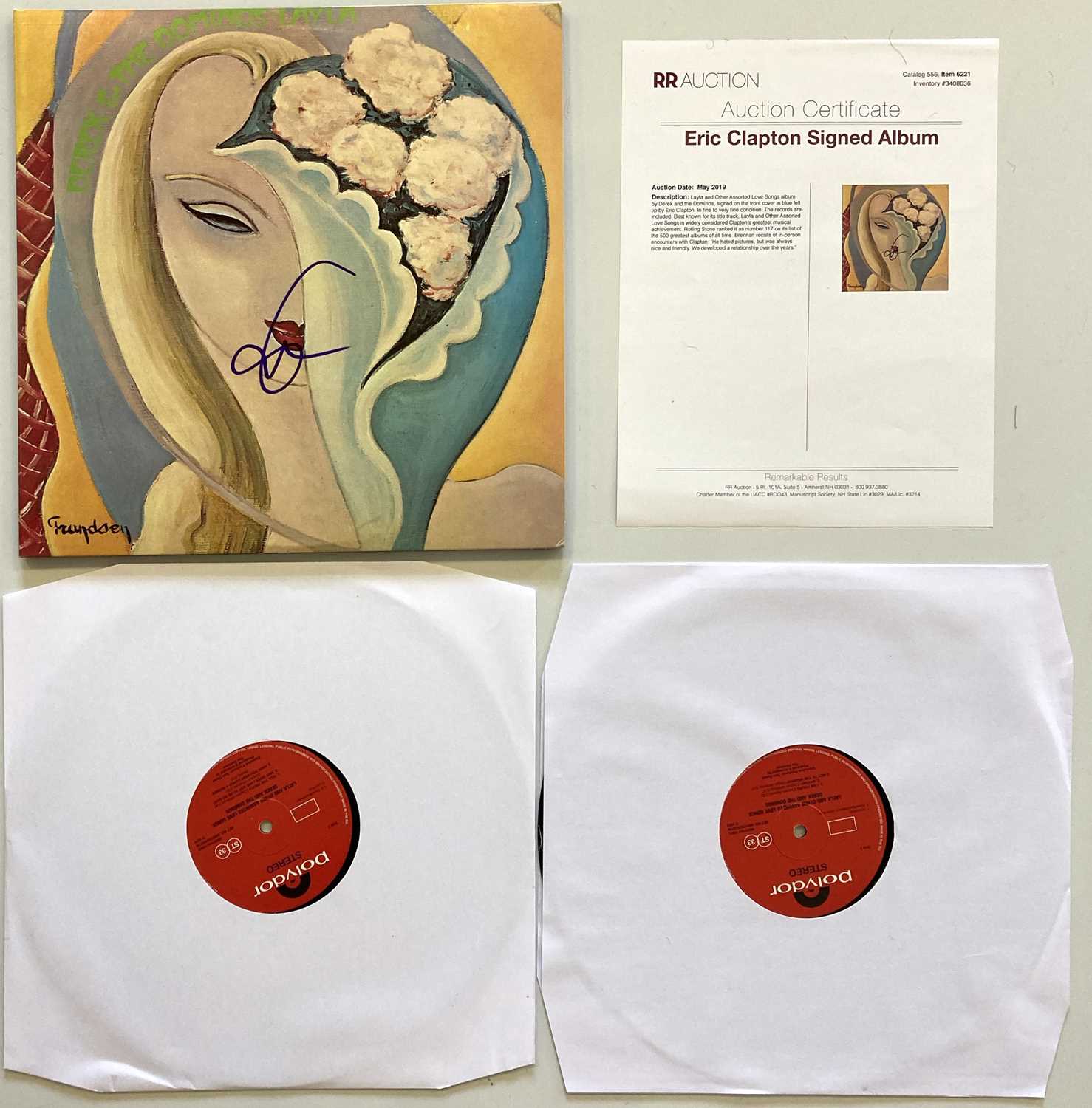 Lot 189 - ERIC CLAPTON SIGNED 'LAYLA' LP.
