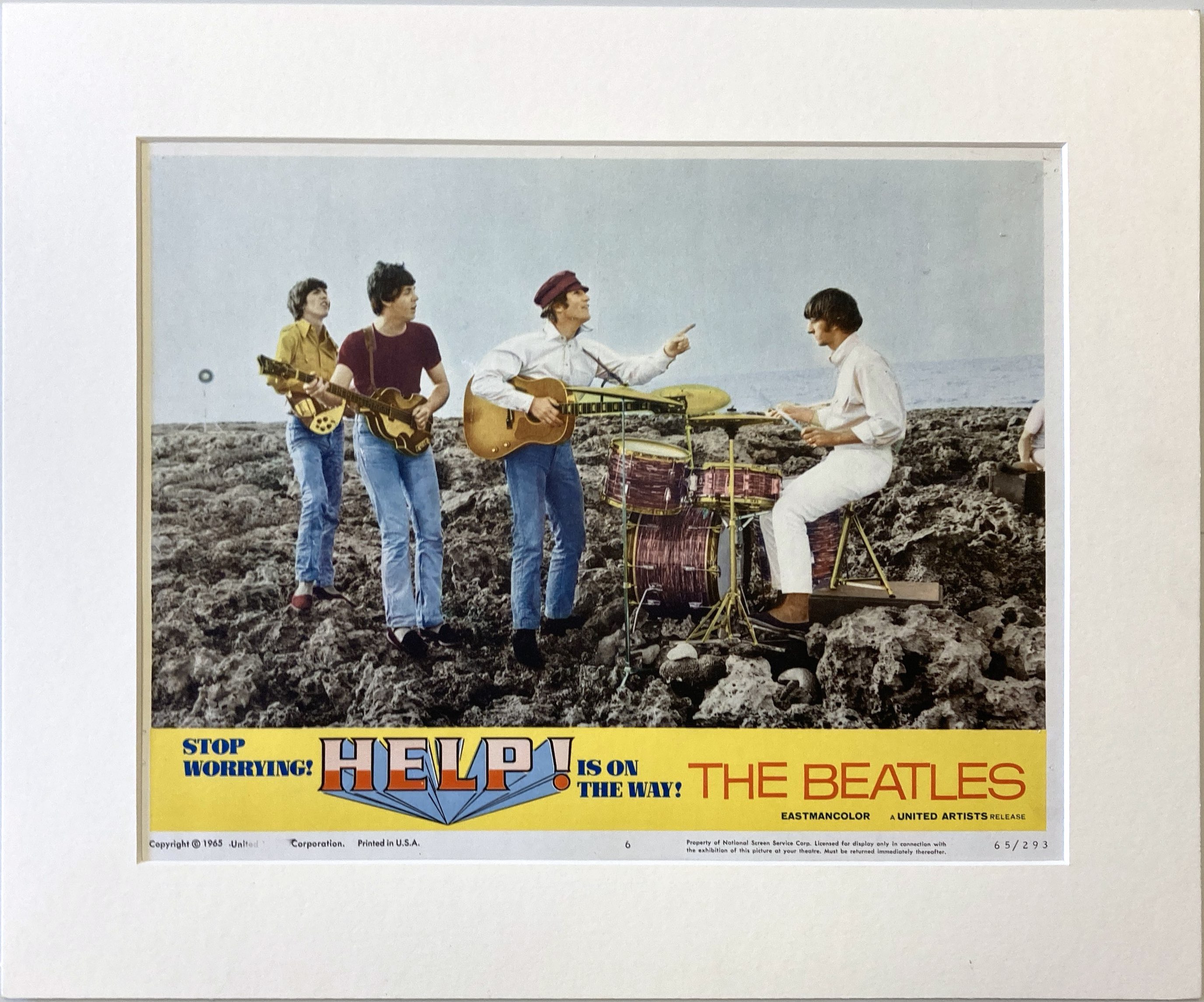 Lot 178 - THE BEATLES - HELP! US LOBBY CARD.
