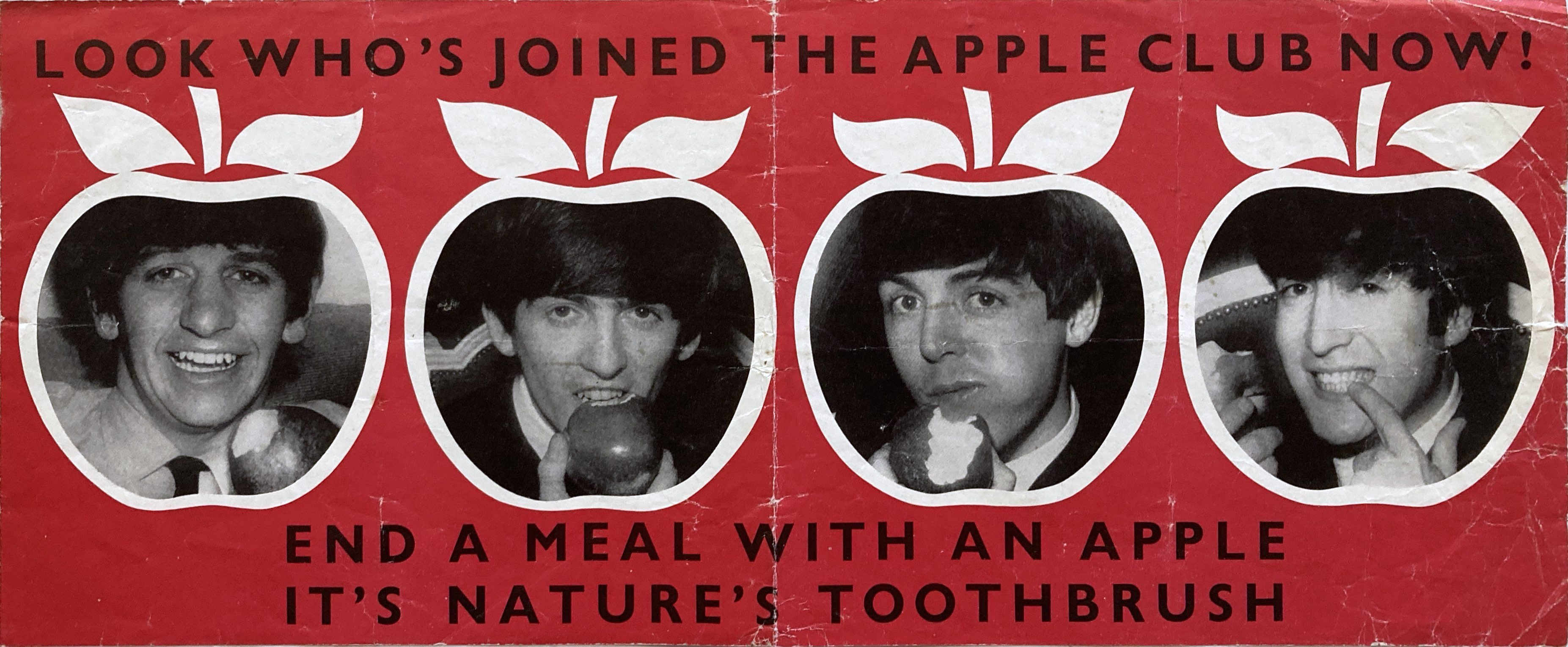 Lot 223 - 1967 BEATLES 'APPLE CLUB' POSTER.