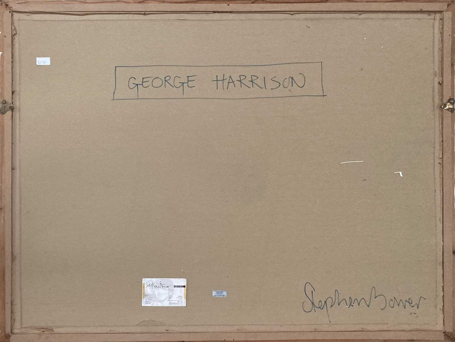 Lot 487 - GEORGE HARRISON PAINTING BY STEPHEN BOWER.