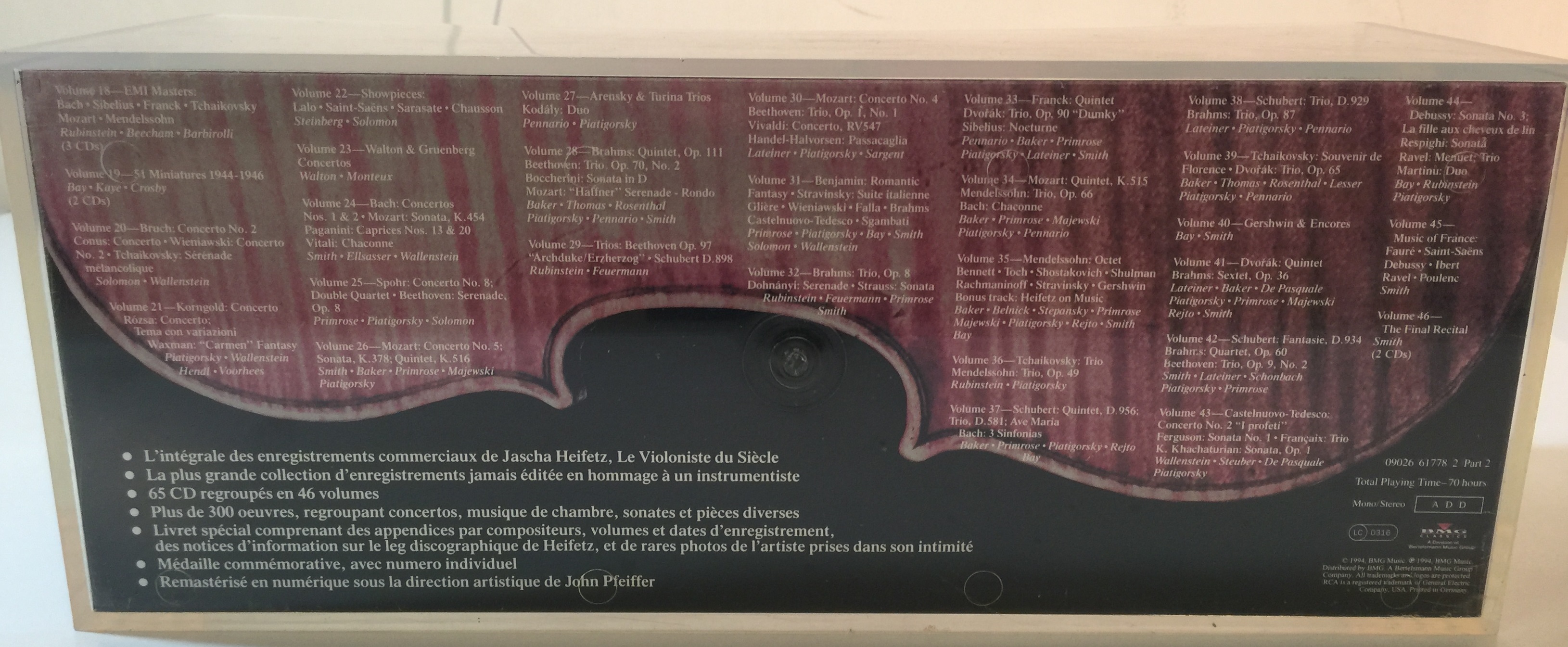 Lot 46 - THE HEIFETZ COLLECTION (COMPLETE 46 VOLUME CD