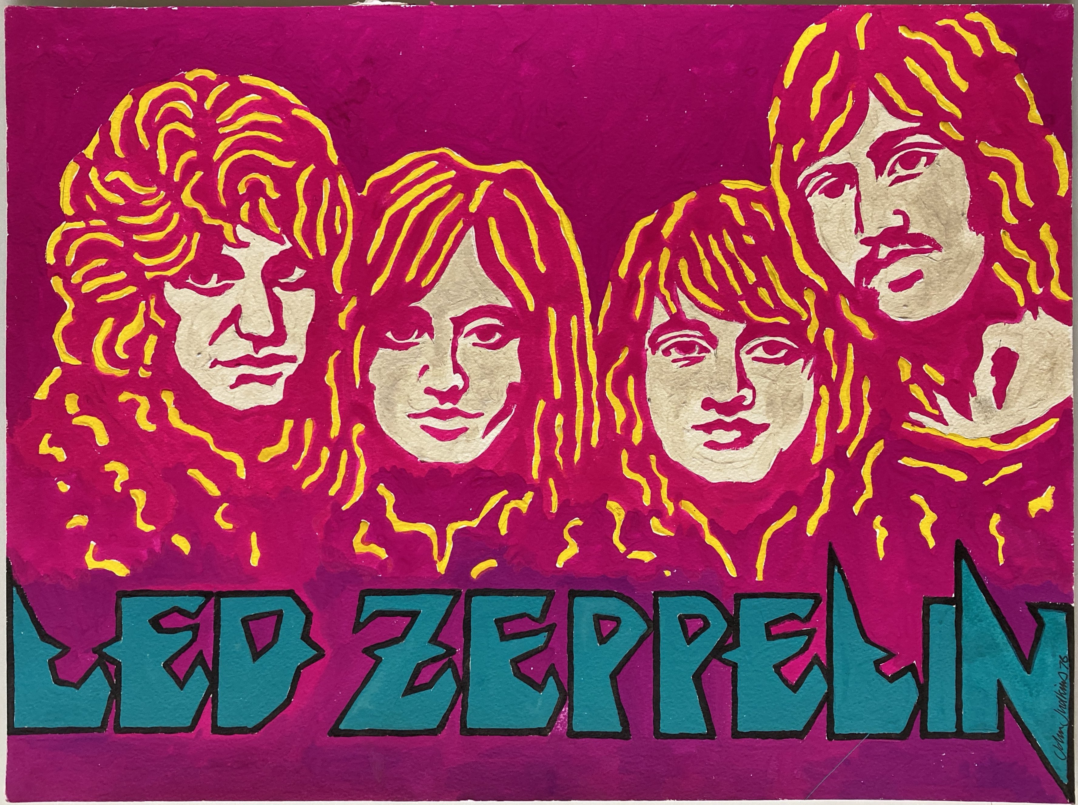 Lot 244 - LED ZEPPELIN ORIGINAL ARTWORK.