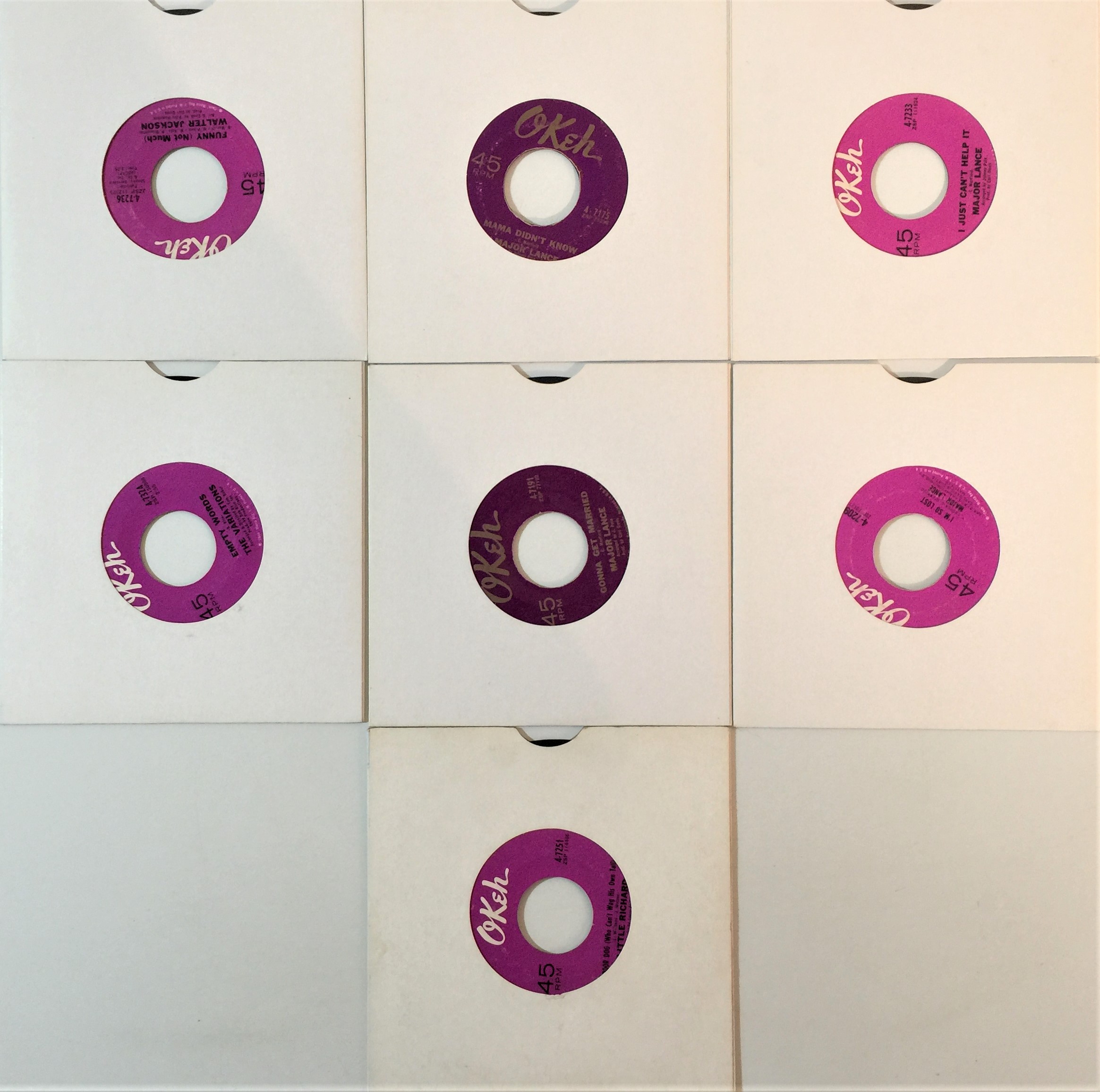 Lot 58 - OKEH RECORDS - ORIGINAL US STOCK 7"
