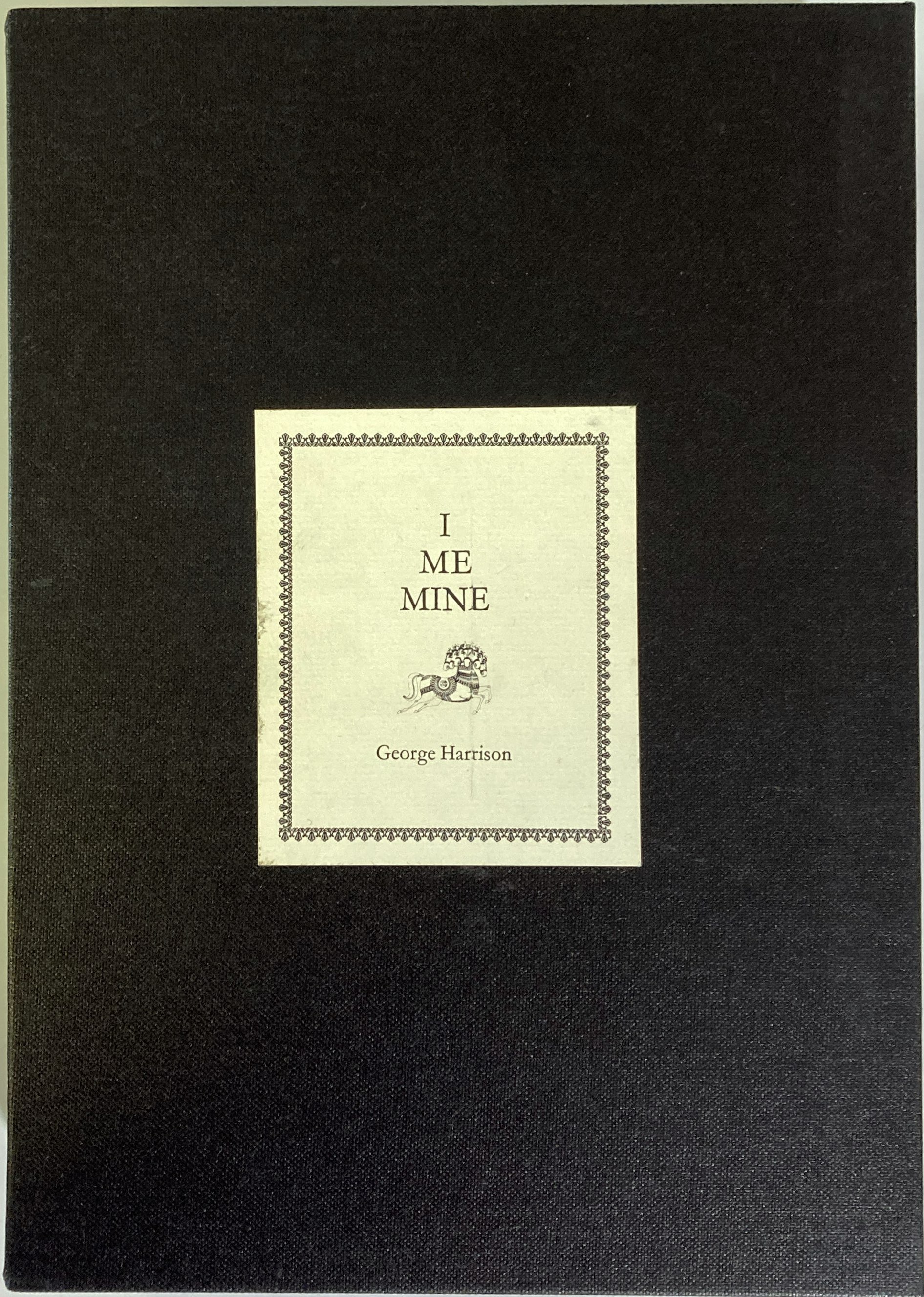 Lot 186 - GEORGE HARRISON - I ME MINE SIGNED GENESIS